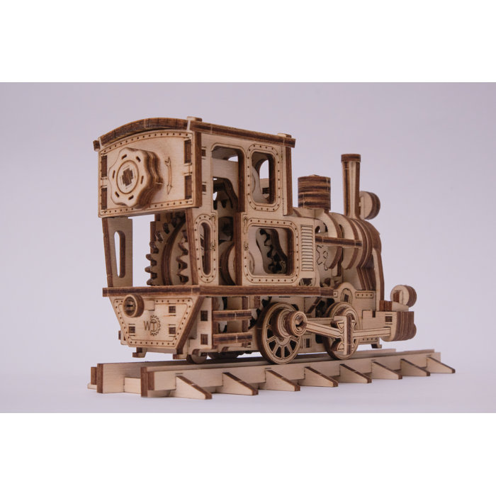 Wood Trick Chug Train Wooden 3D Mechanical Model Kit Puzzle | Wayfair
