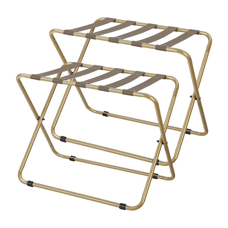 Kiflic Luggage Rack for Guest Room 2 Pack, Folding Suitcase Stand ...
