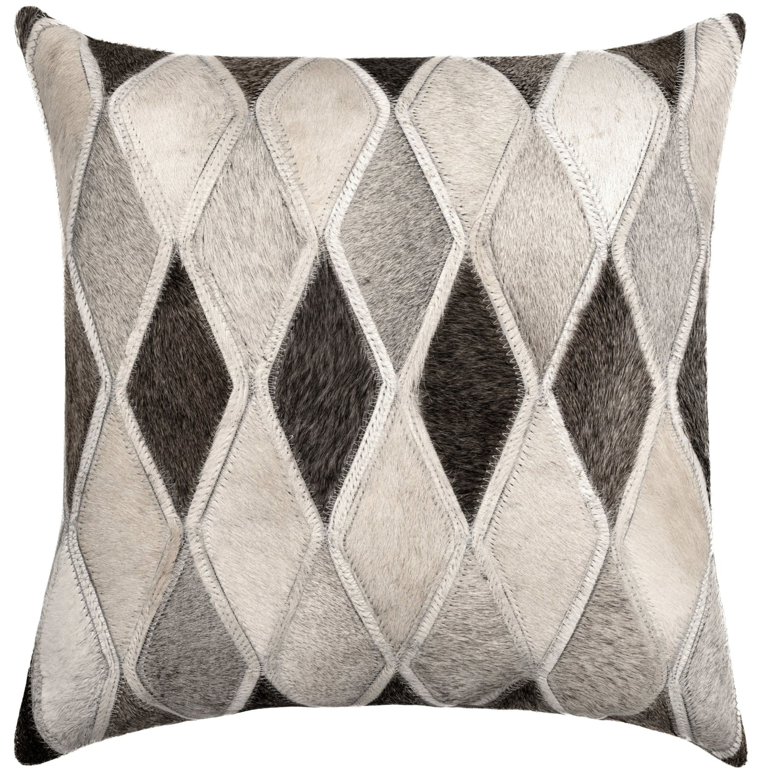 Canvello Genuine Cowhide Leather Decorative Pillows - Handmade ...