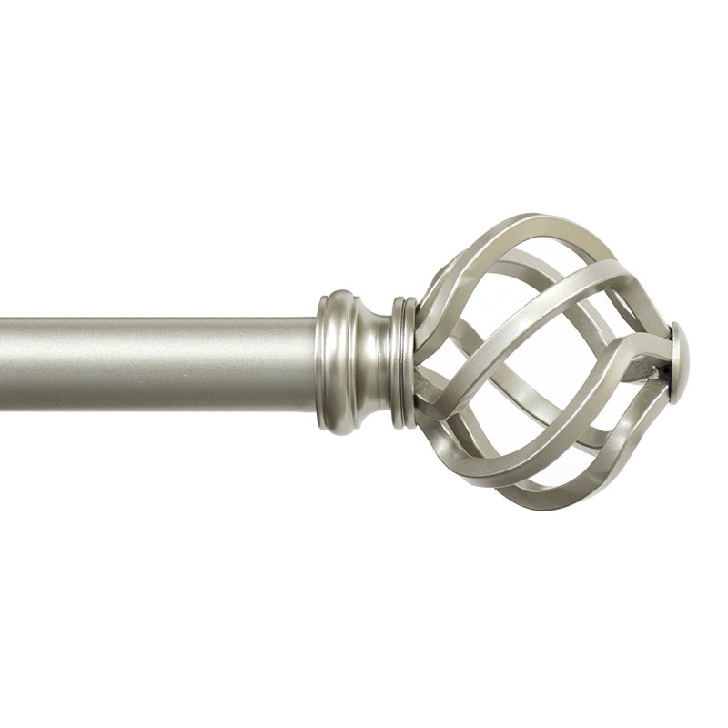 Winston Porter Kamath Adjustable 1" Single Curtain Rod & Reviews | Wayfair