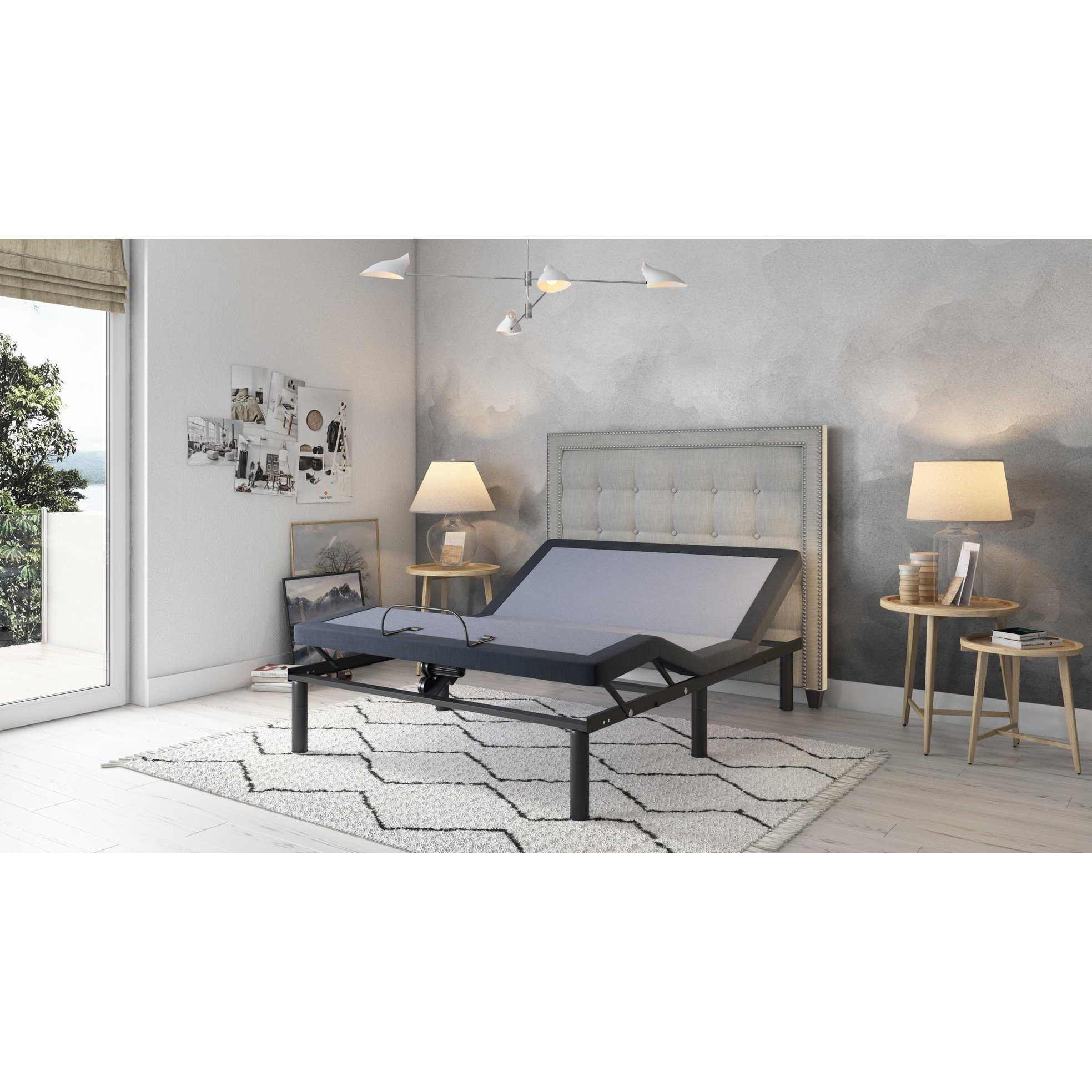 Latitude Run® Queen Adjustable Bed Base With Head And Foot Position ...