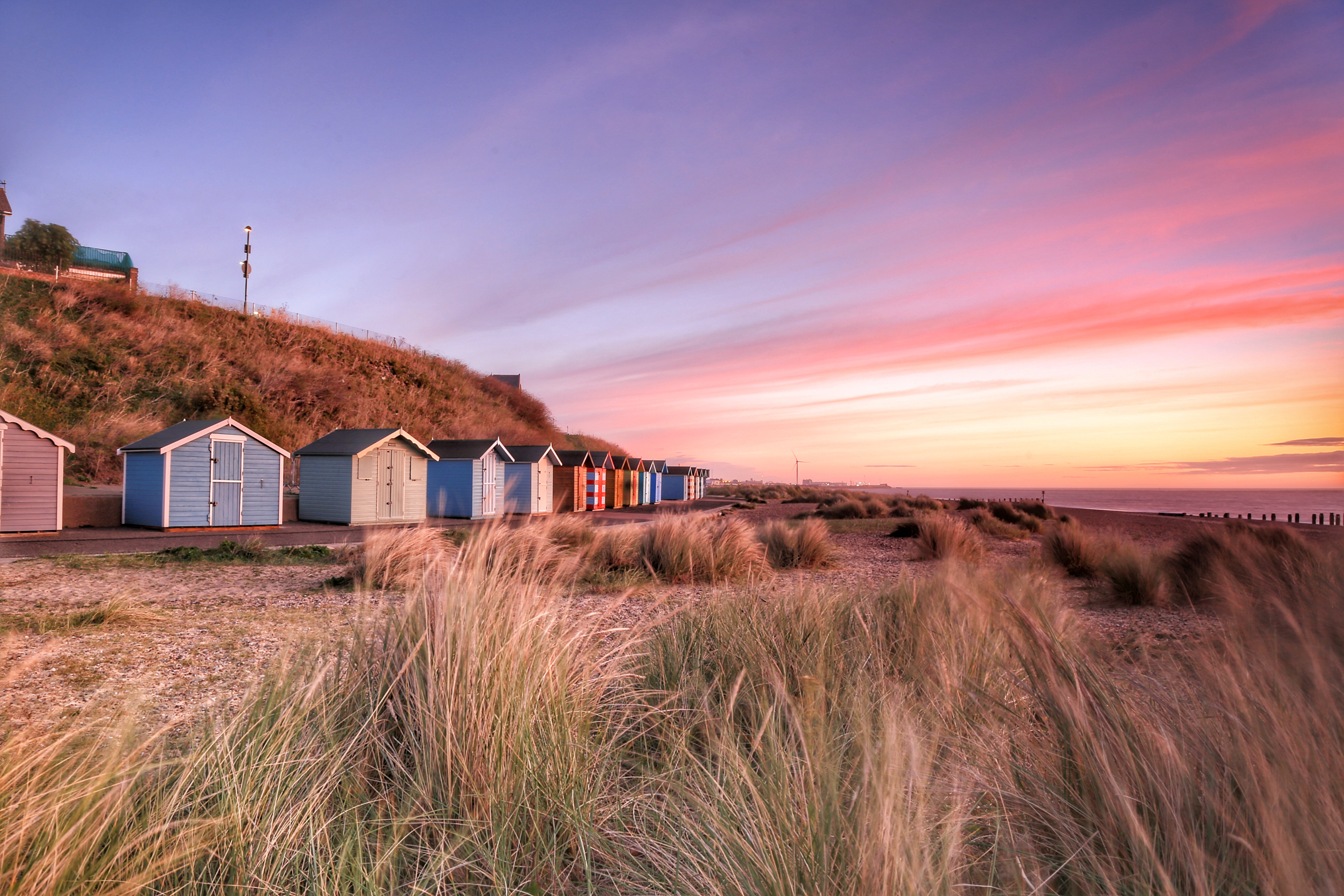 Ebern Designs Beach Huts by Henk Bogaard - Wrapped Canvas Photograph ...