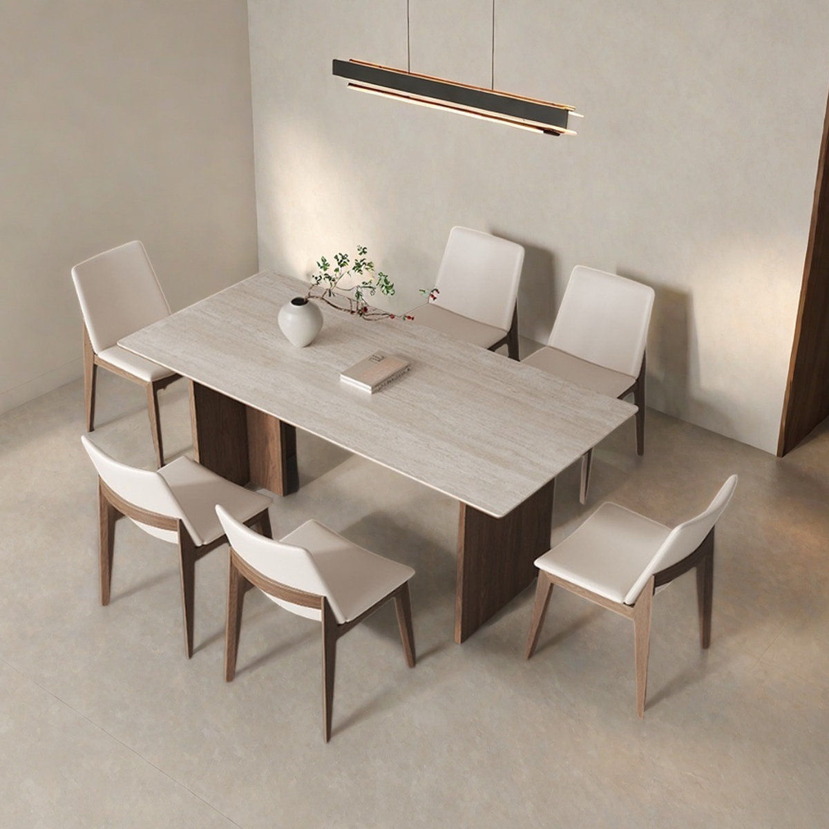 dujinlong home Retro Long Rectangle Dining Table - Wayfair Canada