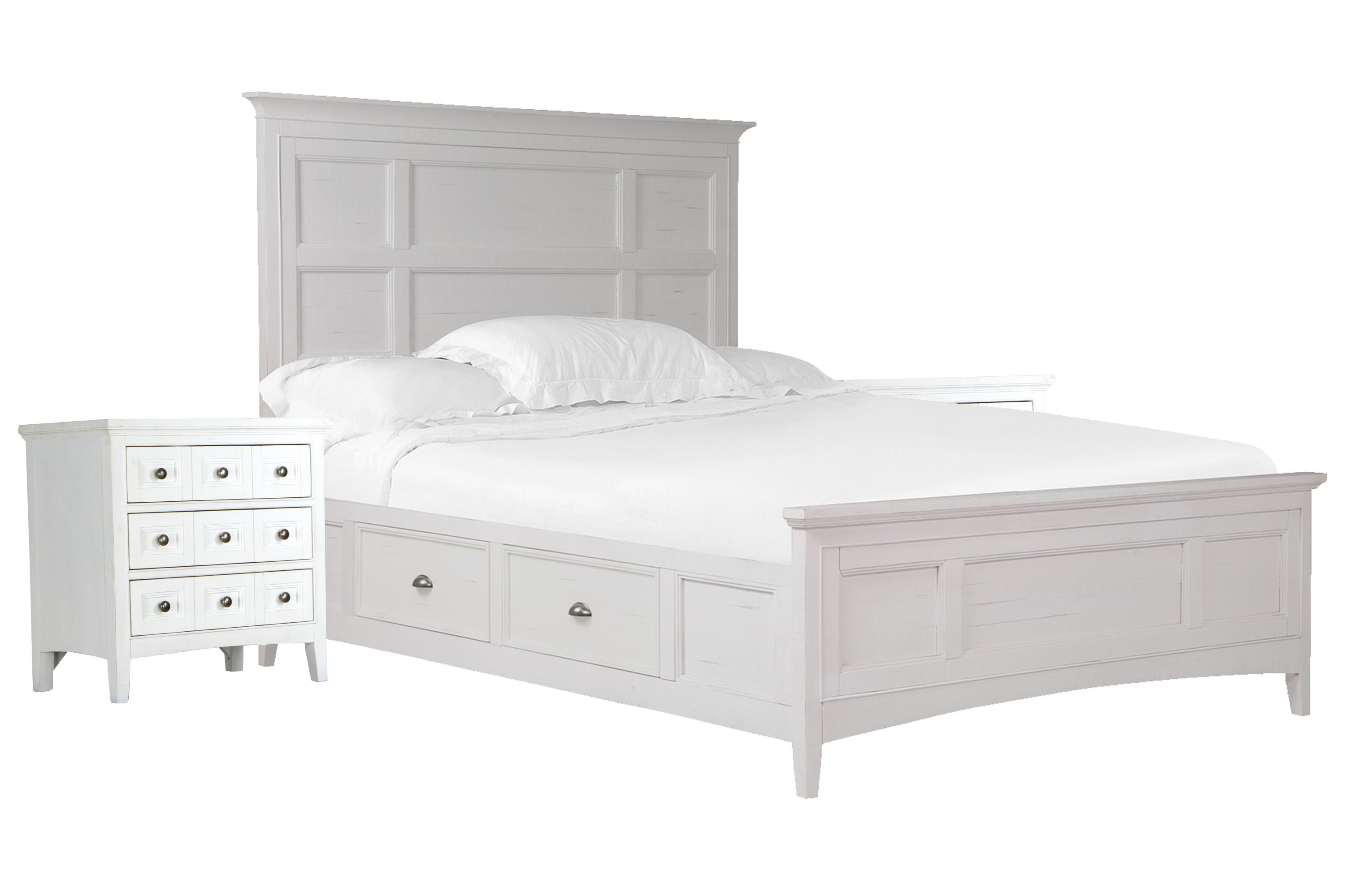 Latitude Run® Panel Storage Bed With Nightstand | Wayfair