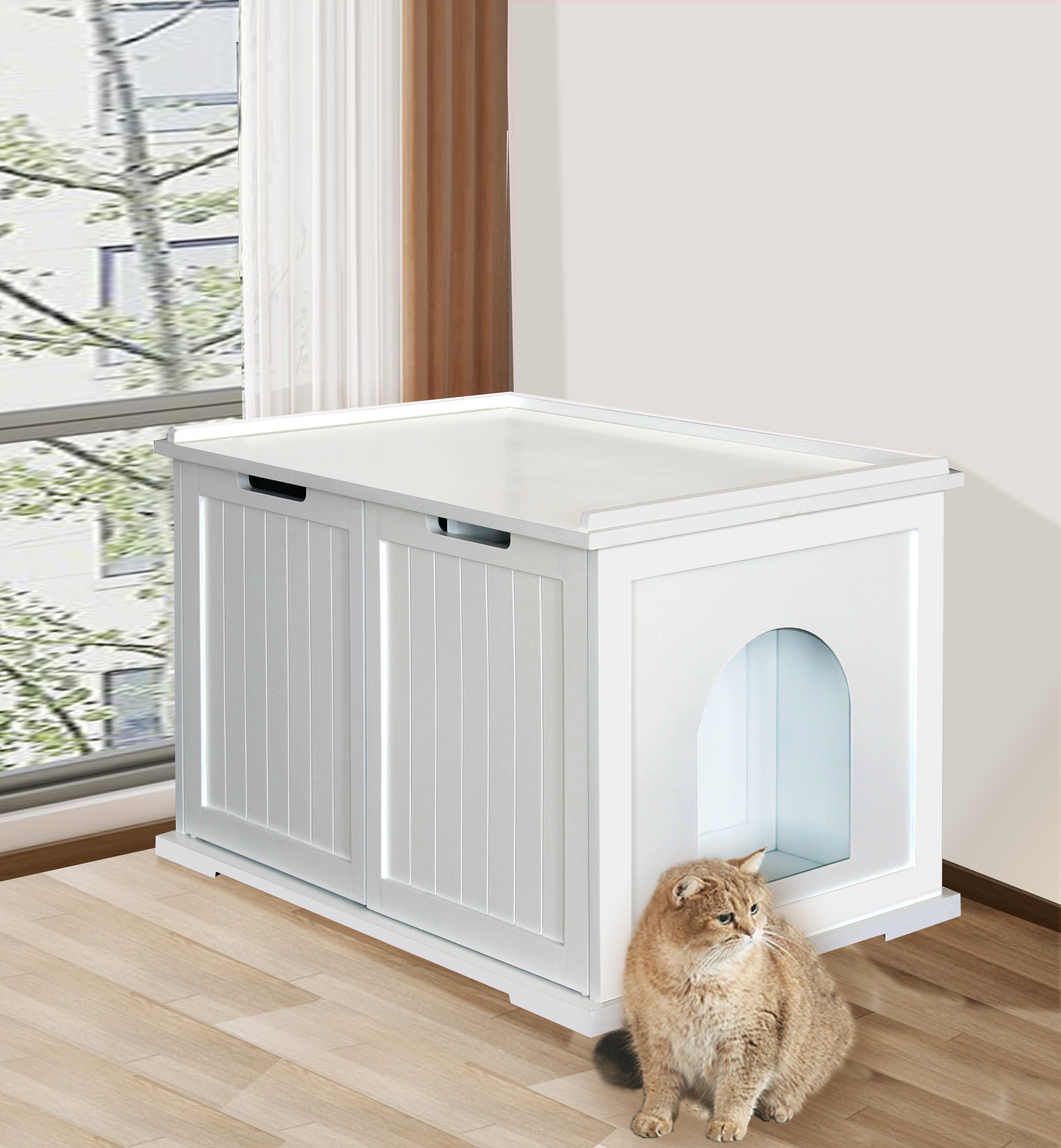 Tucker Murphy Pet™ Gallaher Wood Litter Box Enclosure & Reviews ...