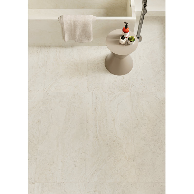 Tile Market Modern Travertine 24"x48" Large Format Stone Look Porcelain ...