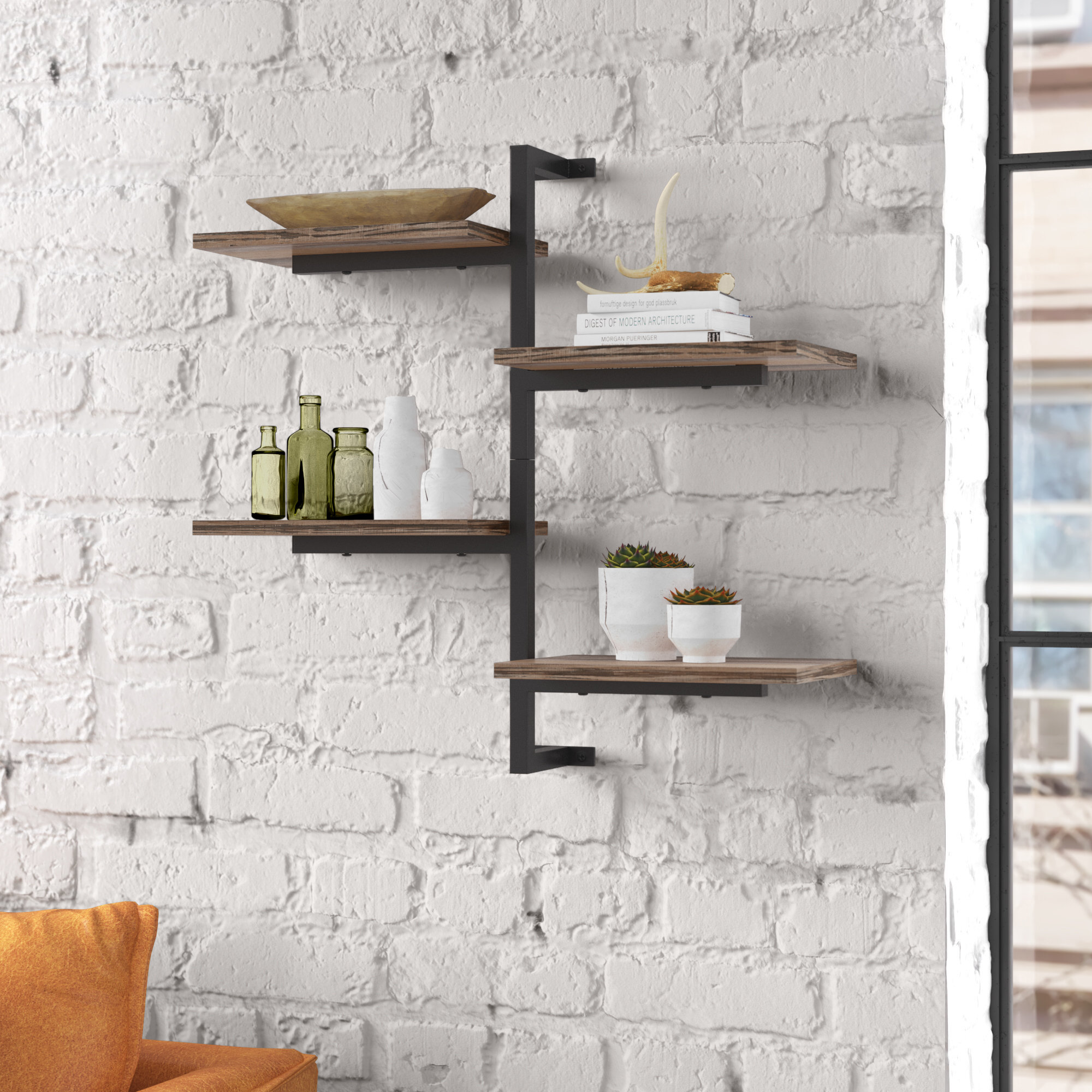 Steelside™ Tamaro 4 Piece Tiered Shelf & Reviews | Wayfair