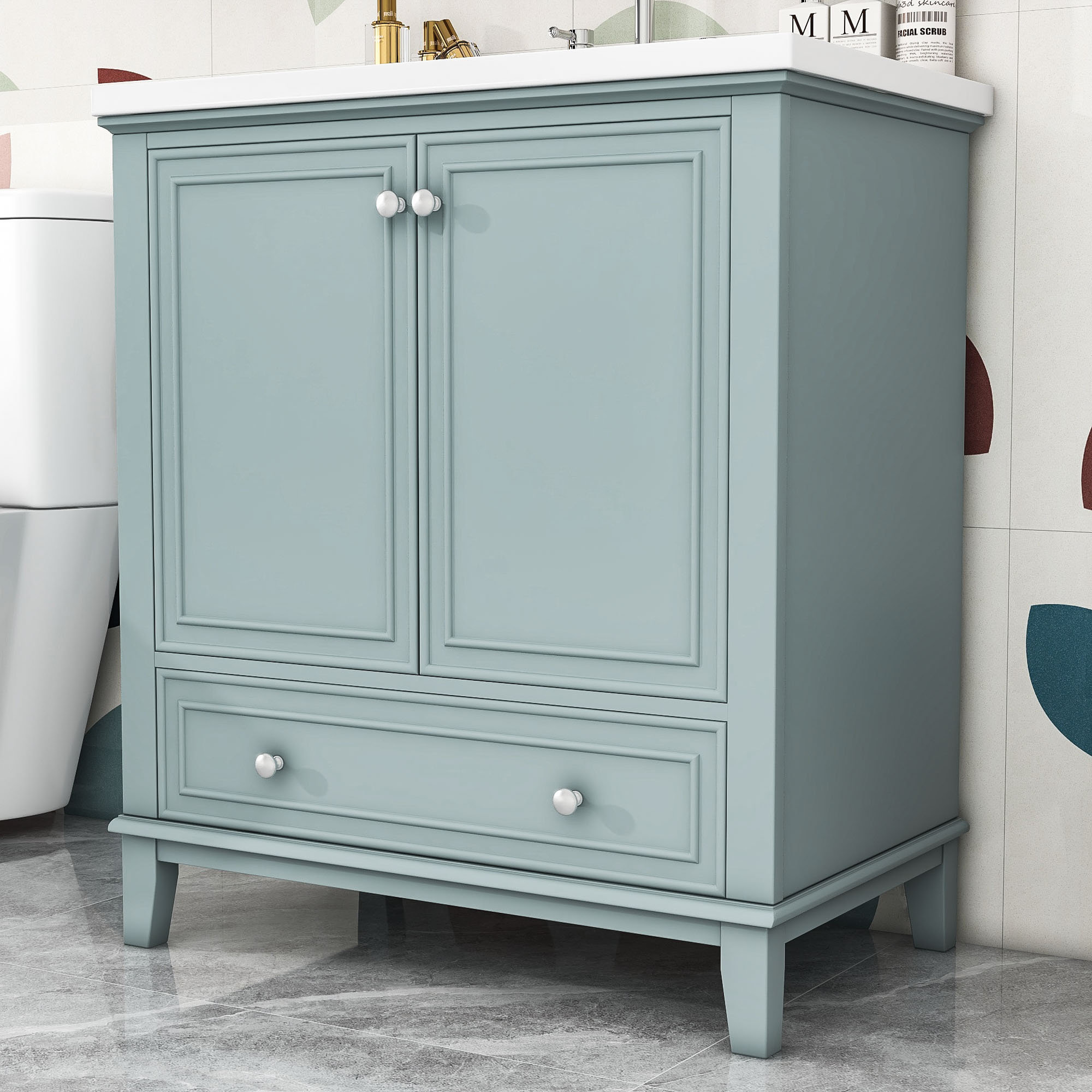 Winston Porter Nistor 30 Free Standing Single Bathroom Vanity With