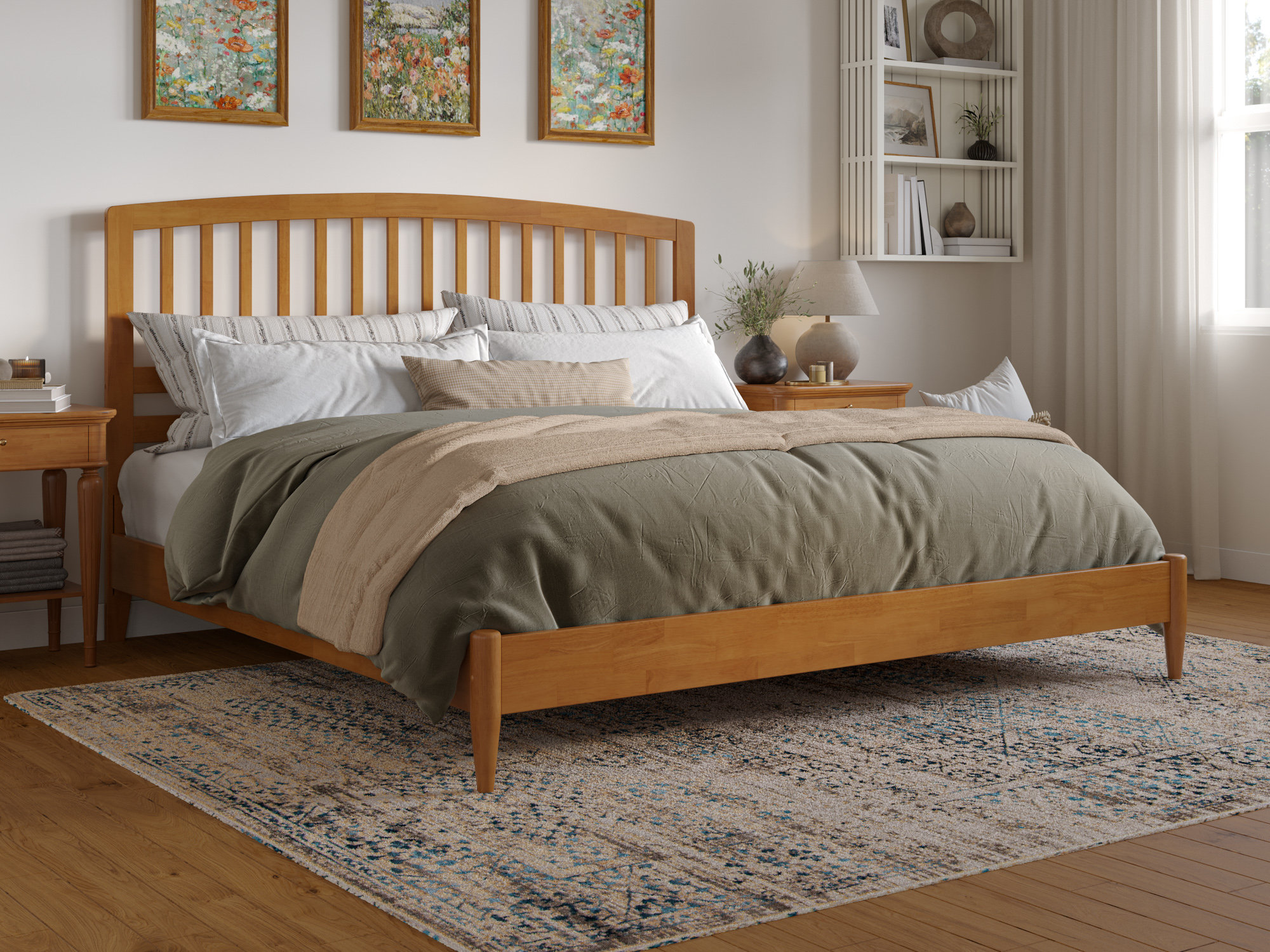 Lark Manor™ Audriel Solid Wood Low Profile Platform Bed & Reviews | Wayfair