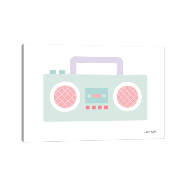 Isabelle & Max Boombox by Ann Kelle - Wrapped Canvas Graphic Art ...