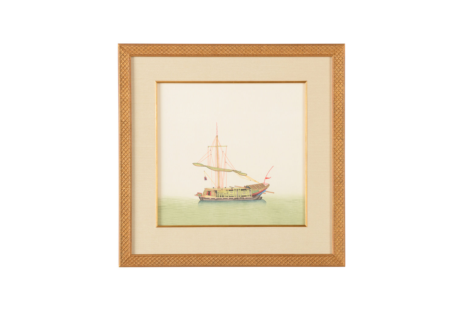 Chelsea House Chin Junk-Sail Furld Framed On Silk Print | Perigold