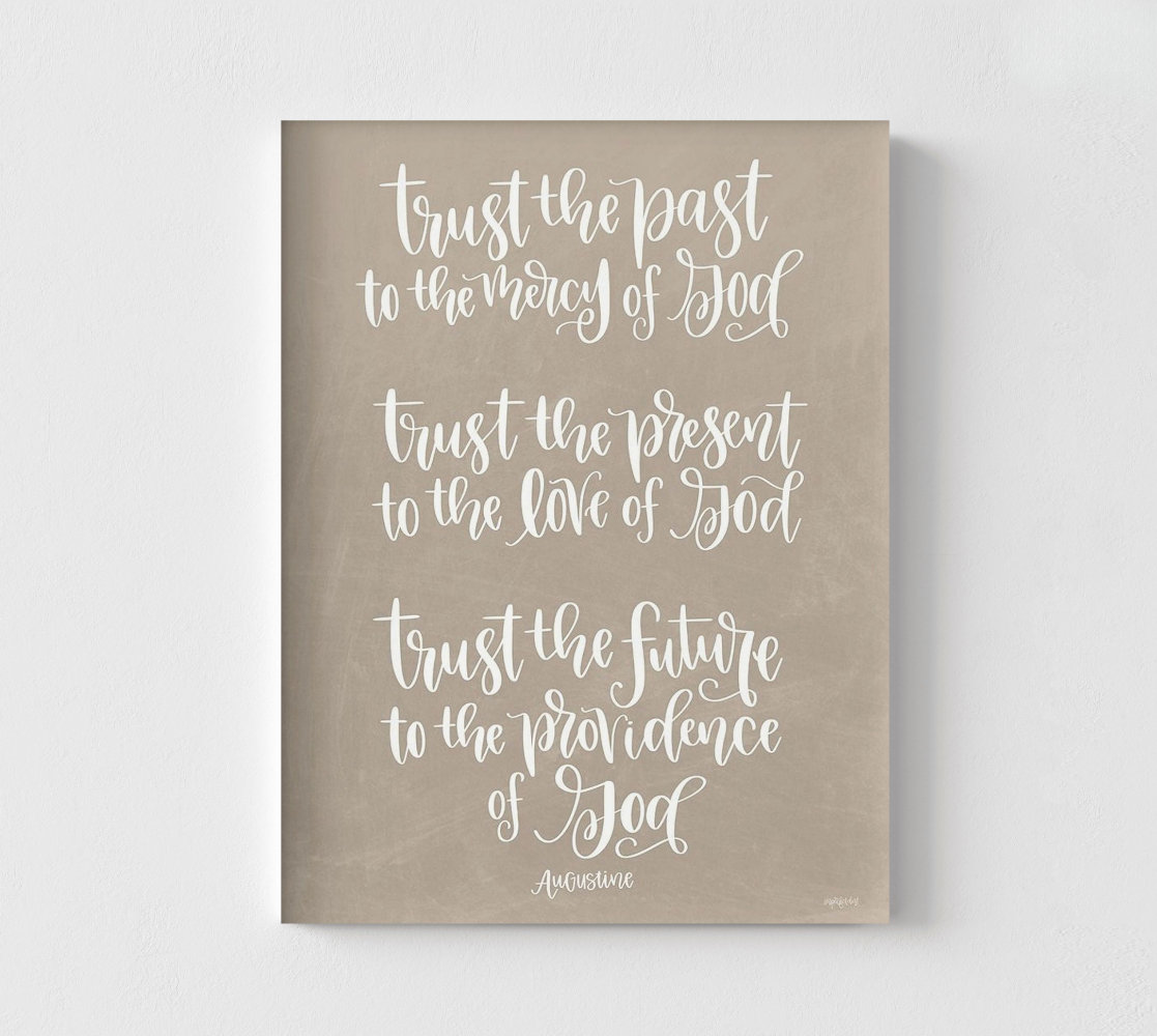 WeFrameArt Trust, Gods Mercy Poster, Love God Print, Christian Wedding ...