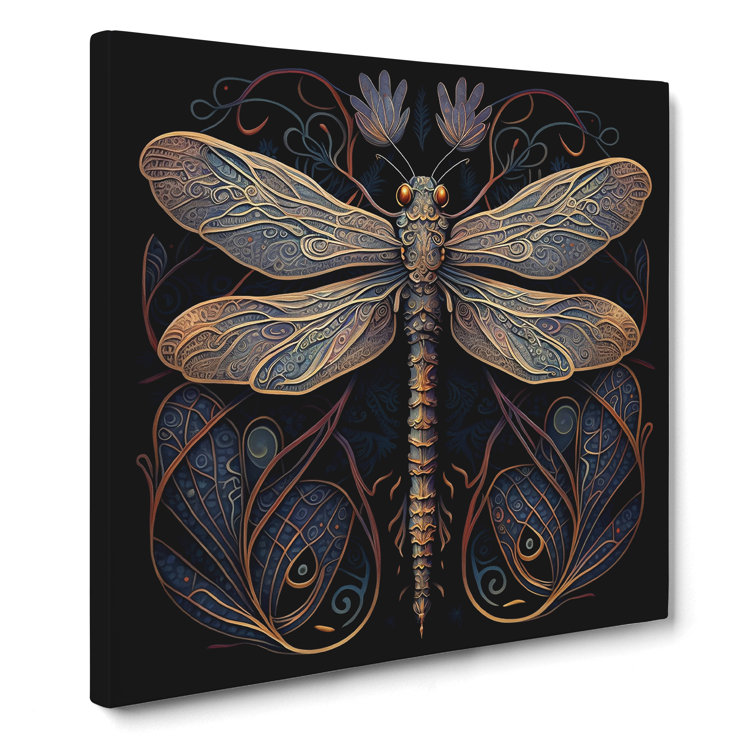Brambly Cottage Dragonfly Paisley - No Frame Art Prints | Wayfair.co.uk