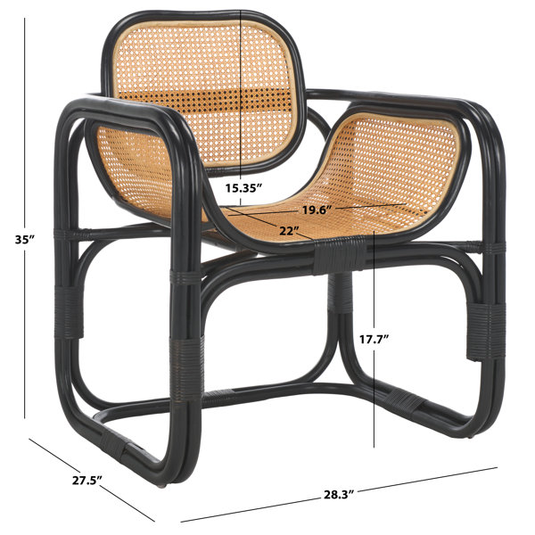 Bay Isle Home™ Destrie Rattan Accent Chair | Wayfair