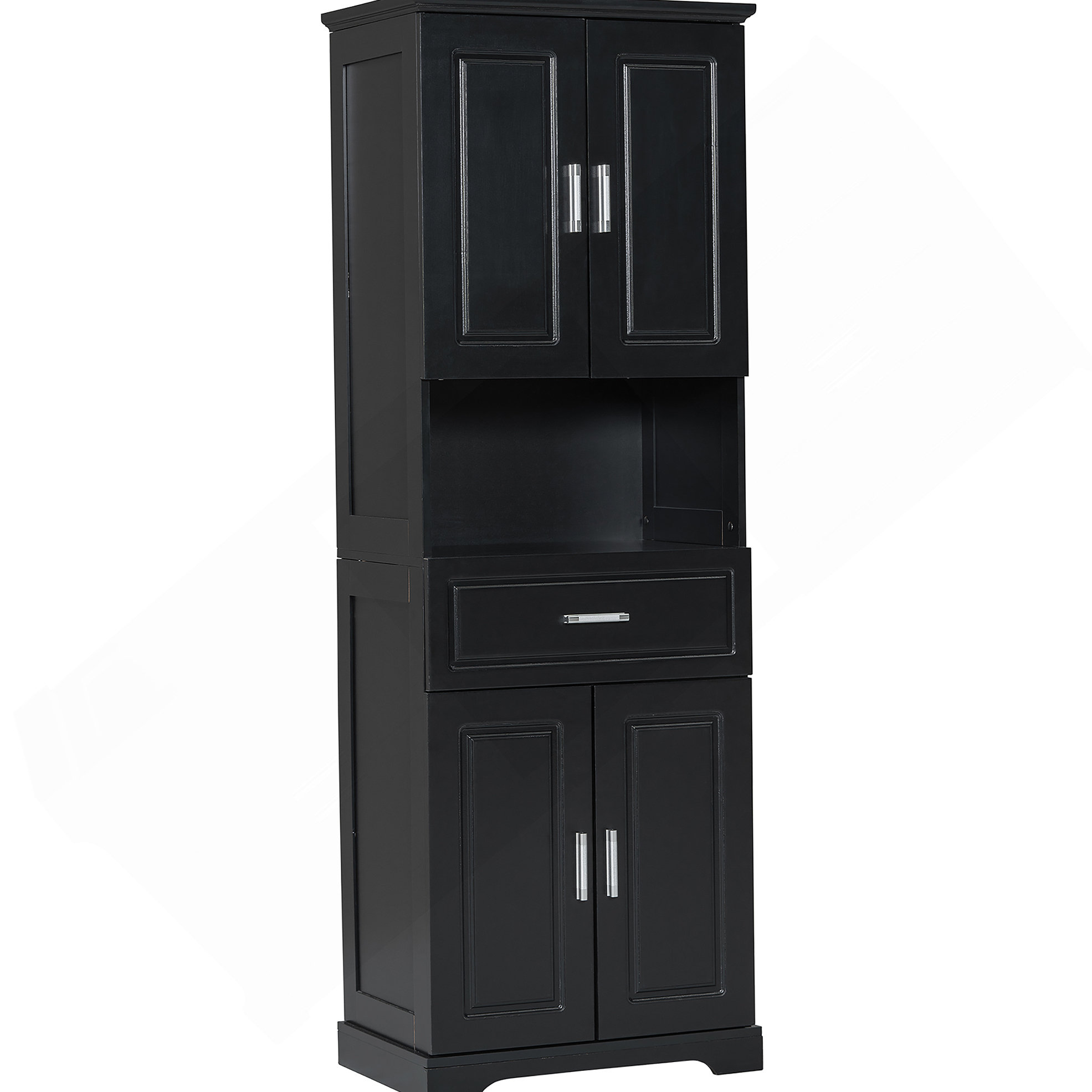 Red Barrel Studio® Tall Bathroom Cabinet with Four Doors, Large Storage ...