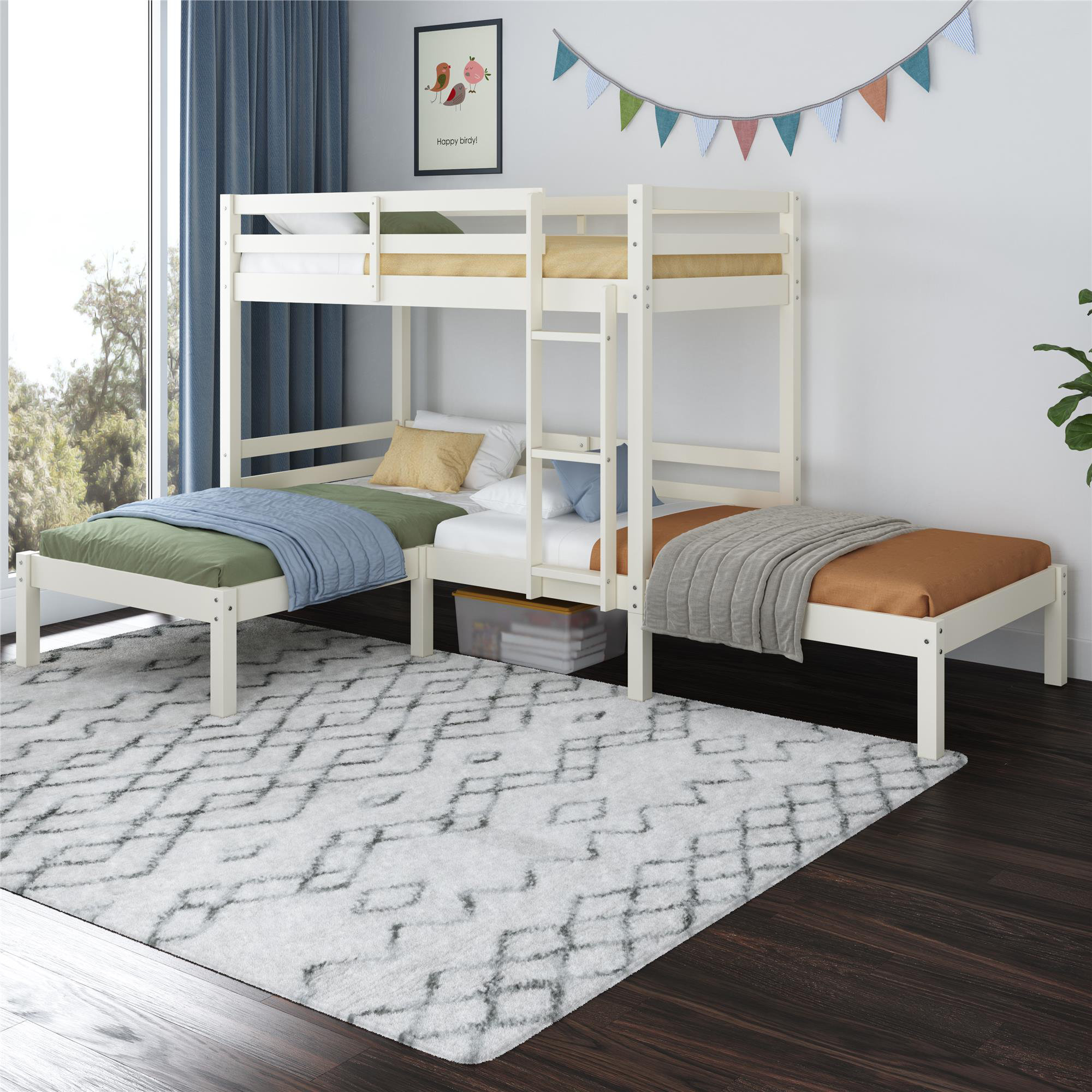 ikea corner bunk beds