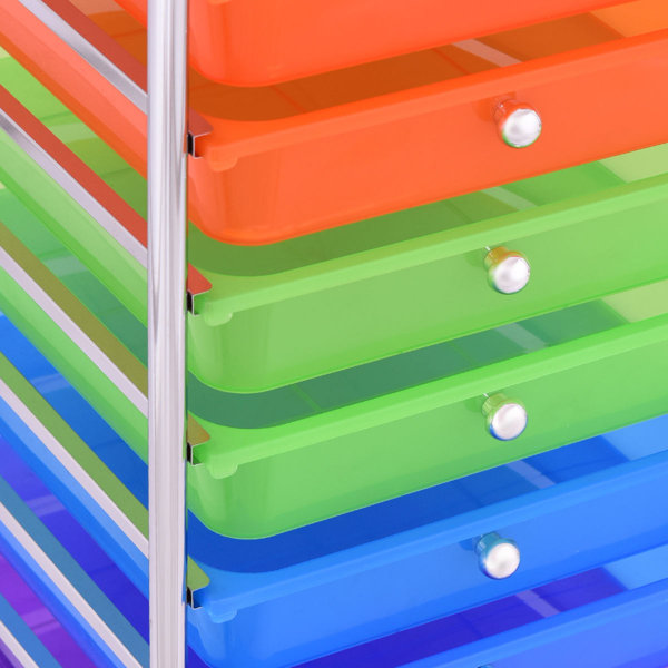 Symple Stuff Wiggins 10 Drawer Rolling Storage Chest & Reviews | Wayfair