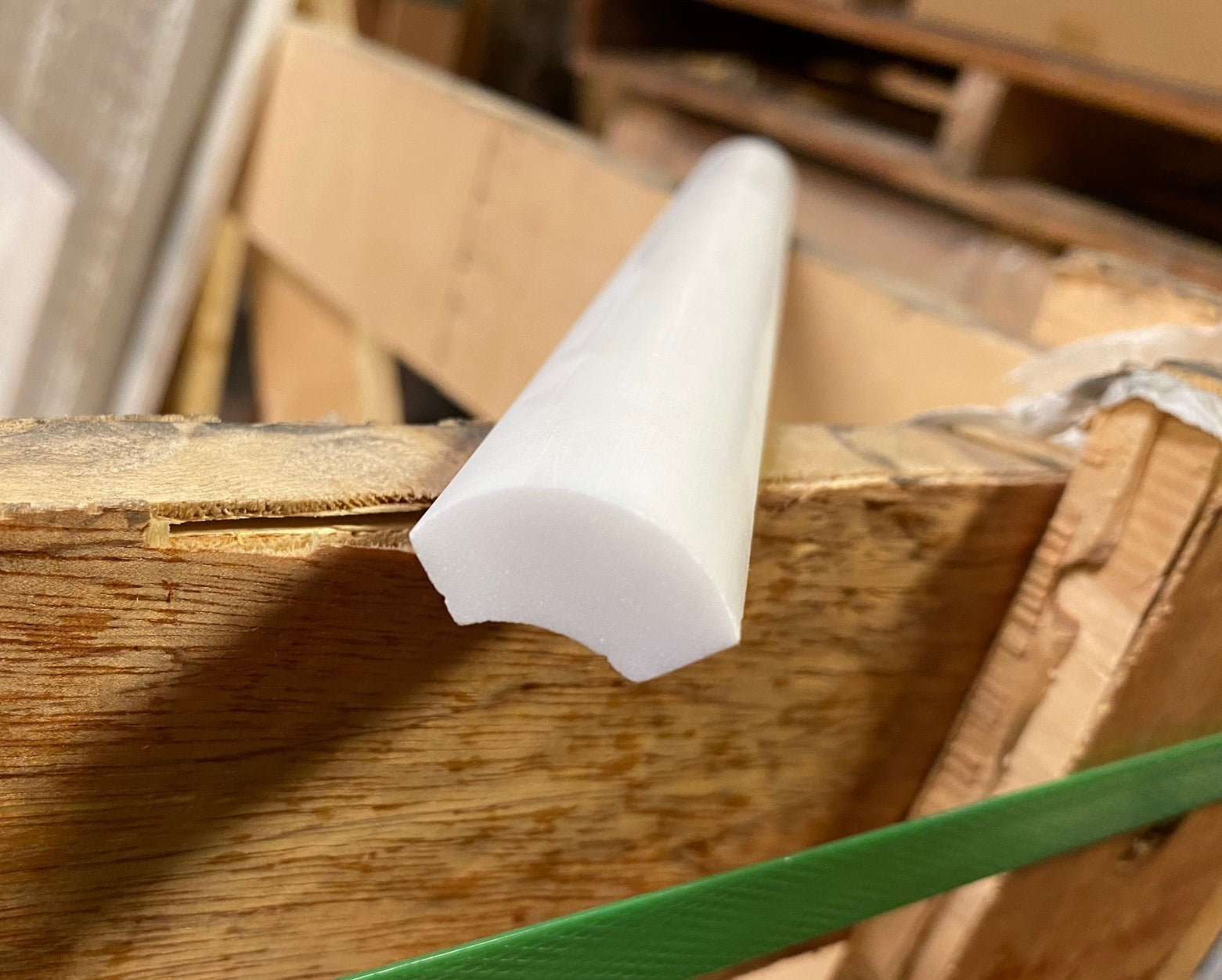 Stone & Tile Shoppe, Inc. Bianco Dolomite 1" x 12" Quarter Round Marble ...