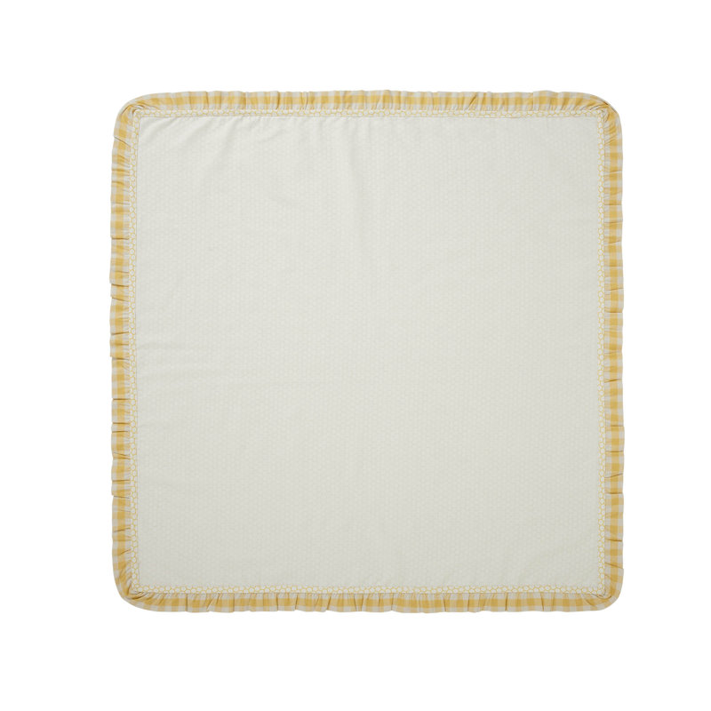 Gracie Oaks Hiromi Square Cotton Table Topper | Wayfair