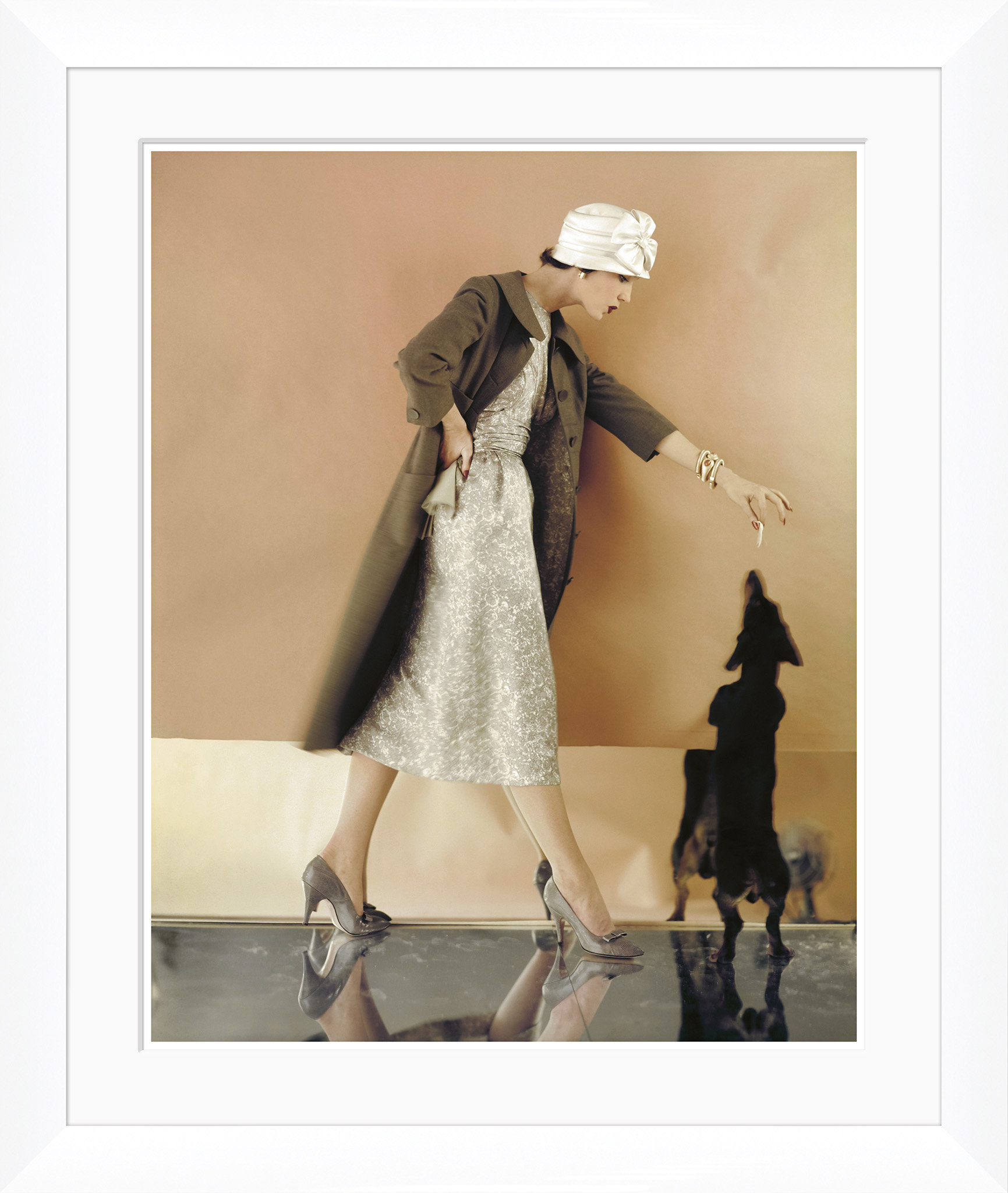 Soicher Marin Vogue Magazine, Model Giving a Dachshund a Treat, Karen ...