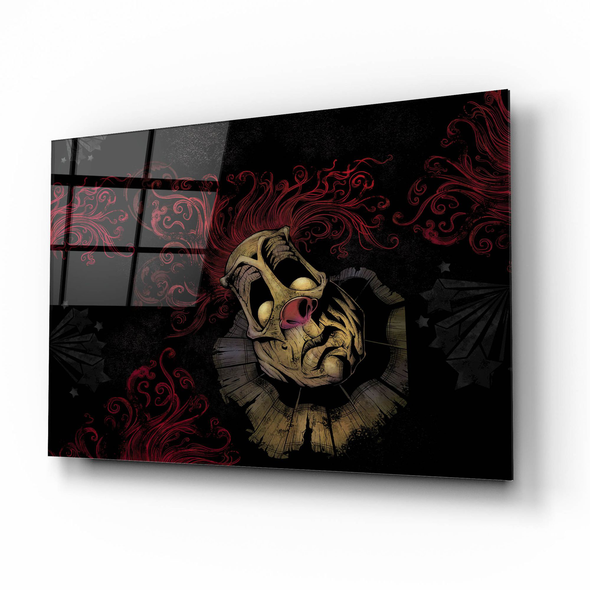 Trinx Rageon Dark Clown On Plastic / Acrylic by Flyland Designs Print ...