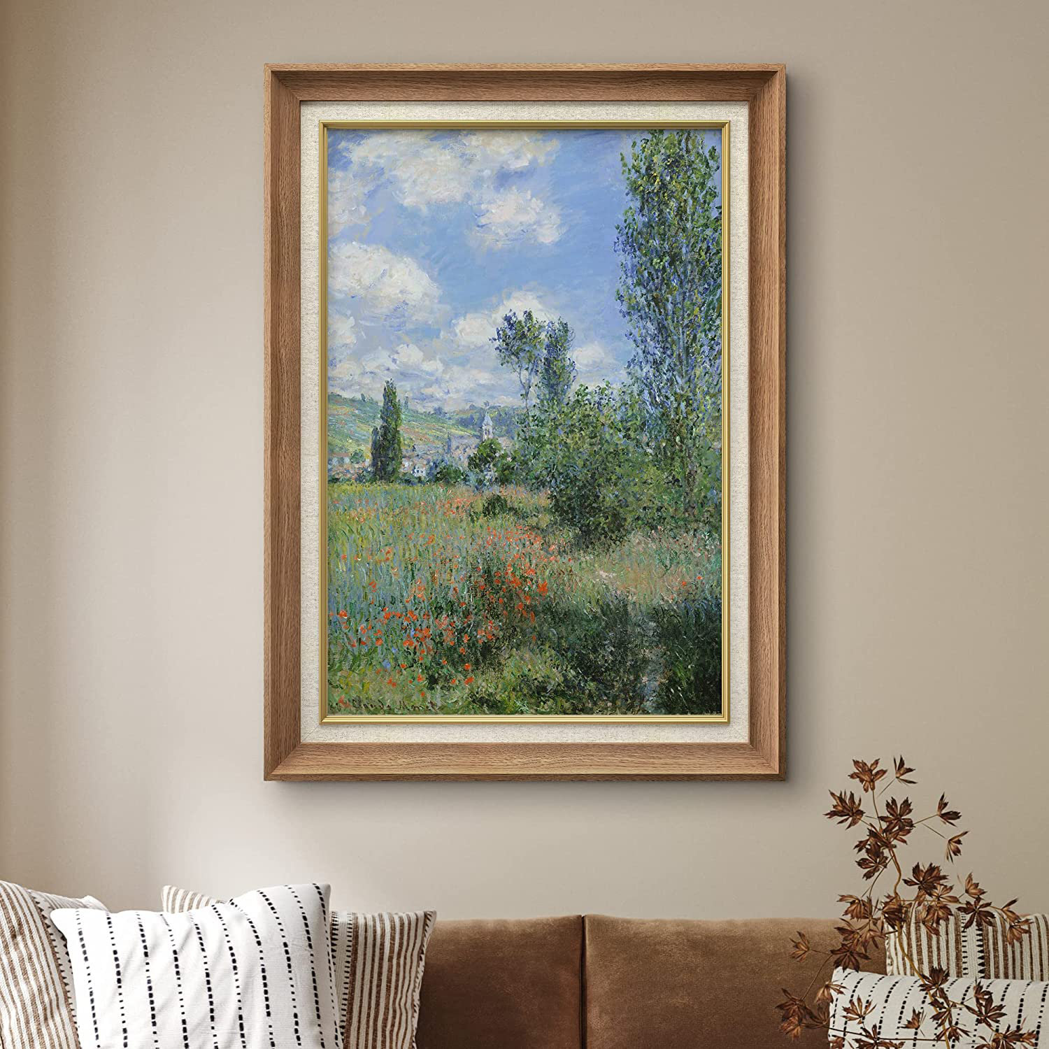 SIGNLEADER View of Vetheuil by Claude Monet - Single Picture Frame ...