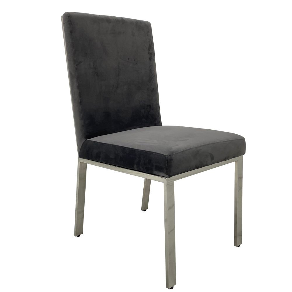 Mercer41 Yosra Velvet Upholstered Metal Parsons Chair | Wayfair