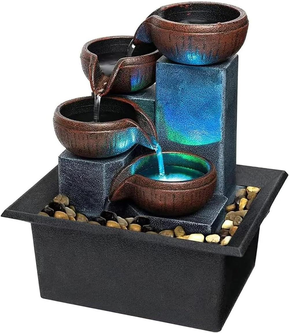 Ebern Designs Small Desktop Waterfall Fountain | Wayfair
