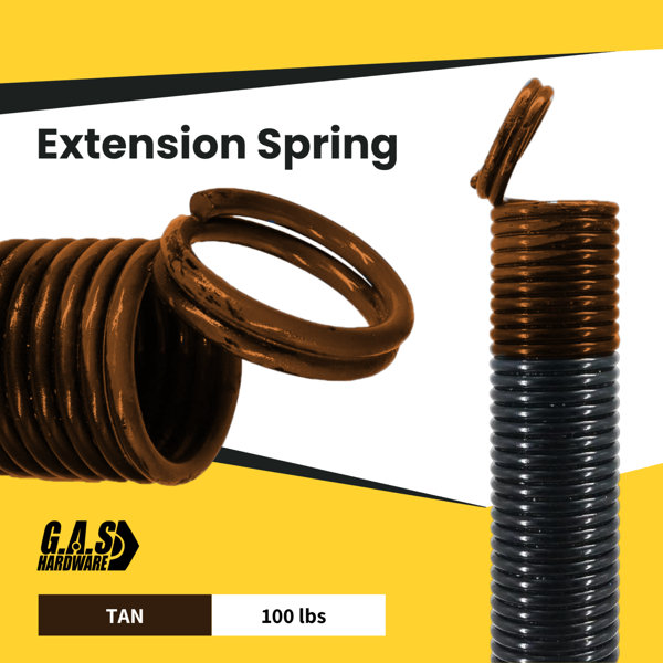 G.A.S. Hardware Heavy-Duty Double-Looped Garage Door Extension Spring ...