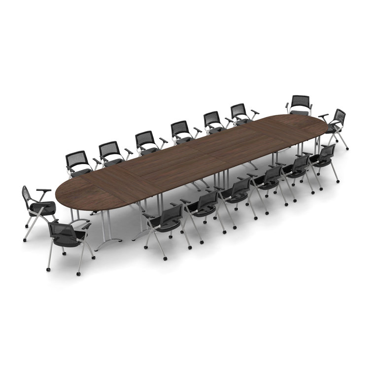 TeamWORK Tables 16 Person Conference Meeting Tables with 16 Chairs ...