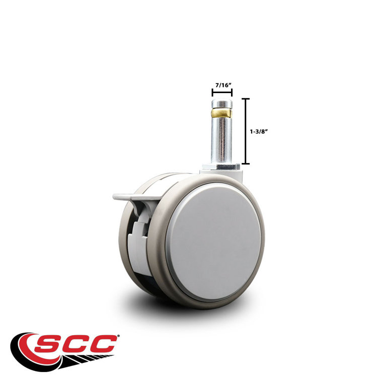 Service Caster 3 Inch MRI Safe Caster with Brake – 7/16 Inch Grip Ring ...