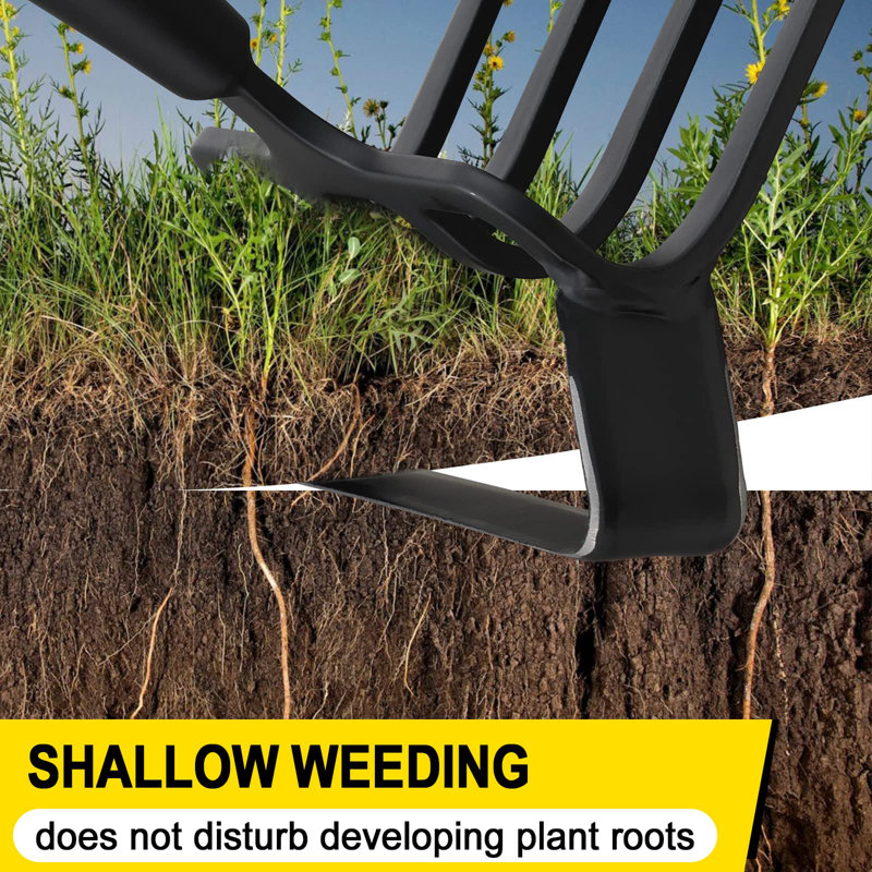 TULGIX Garden Hoe, Cultivator Stirrup Hoe Garden Tool for Weeding | Wayfair