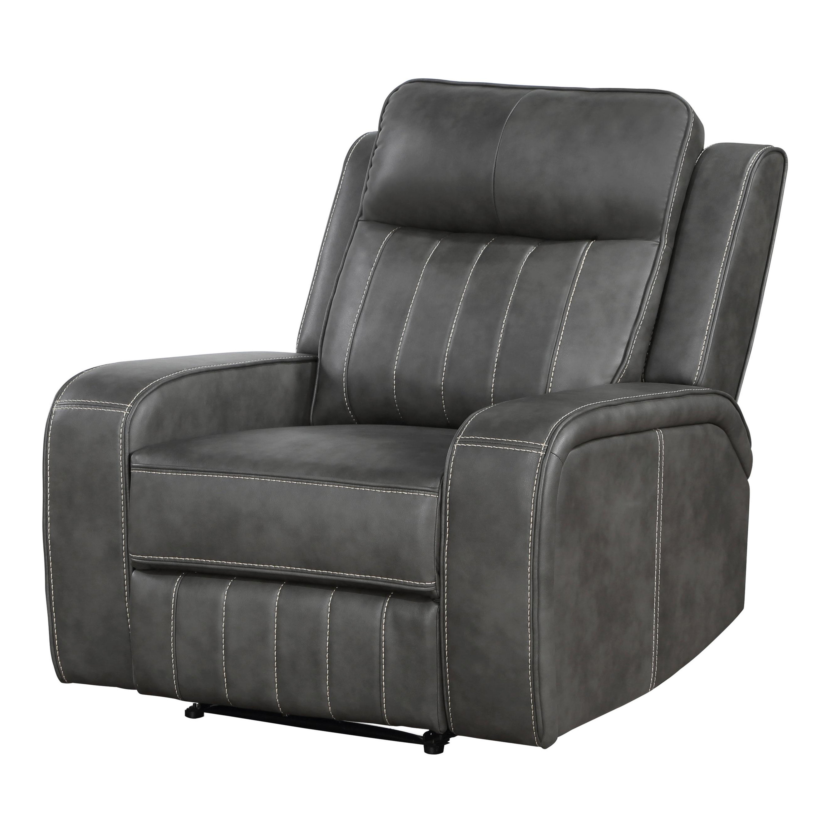 Latitude Run® Upholstered Track Arm Recliner Grey | Wayfair