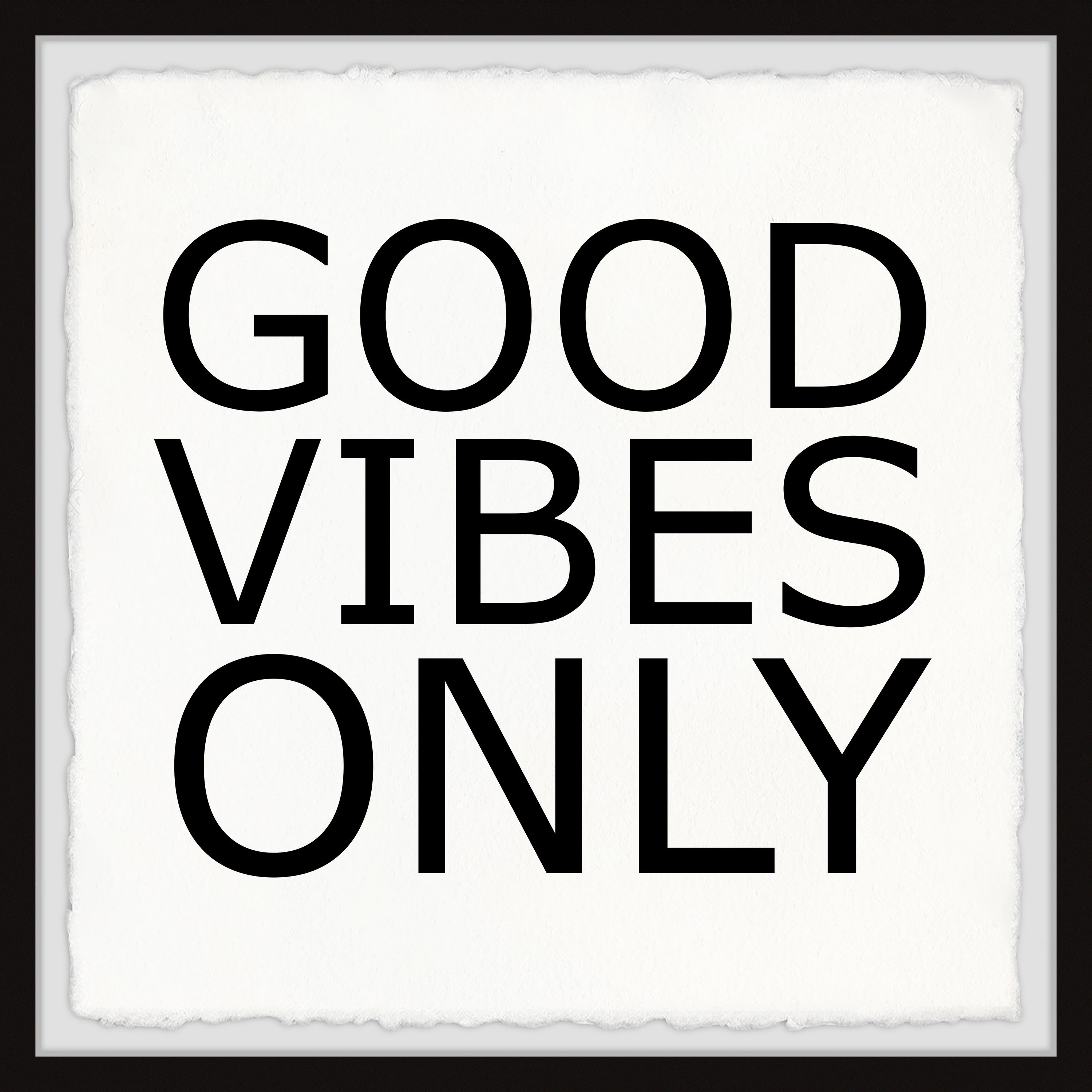 Wrought Studio 'Good Vibes Only Mantra' - Picture Frame Textual Art ...