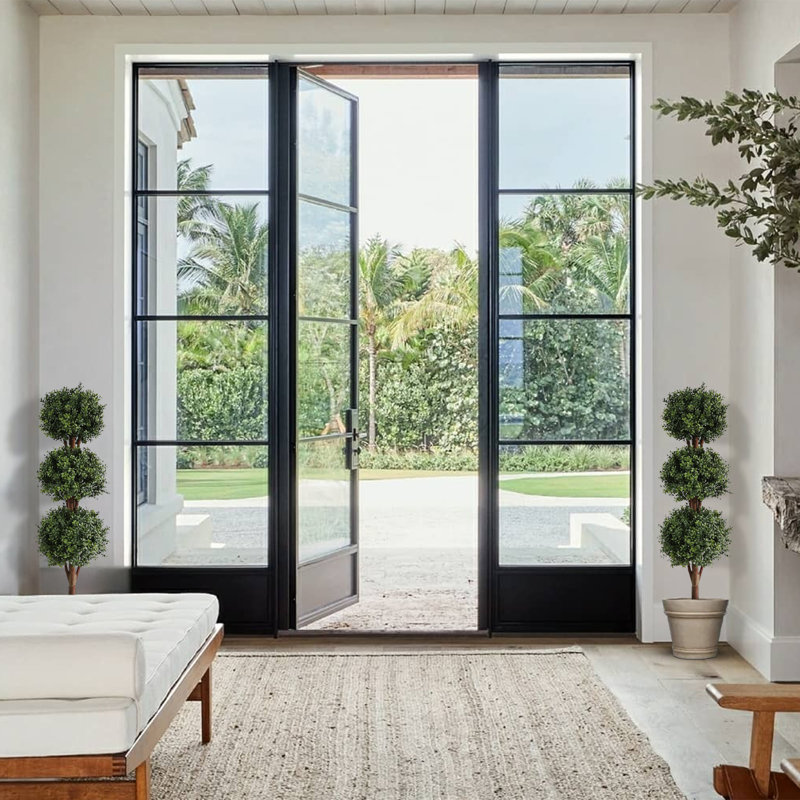 Primrue 2 Pack 46" Artificial Topiary Ball Tree | Wayfair