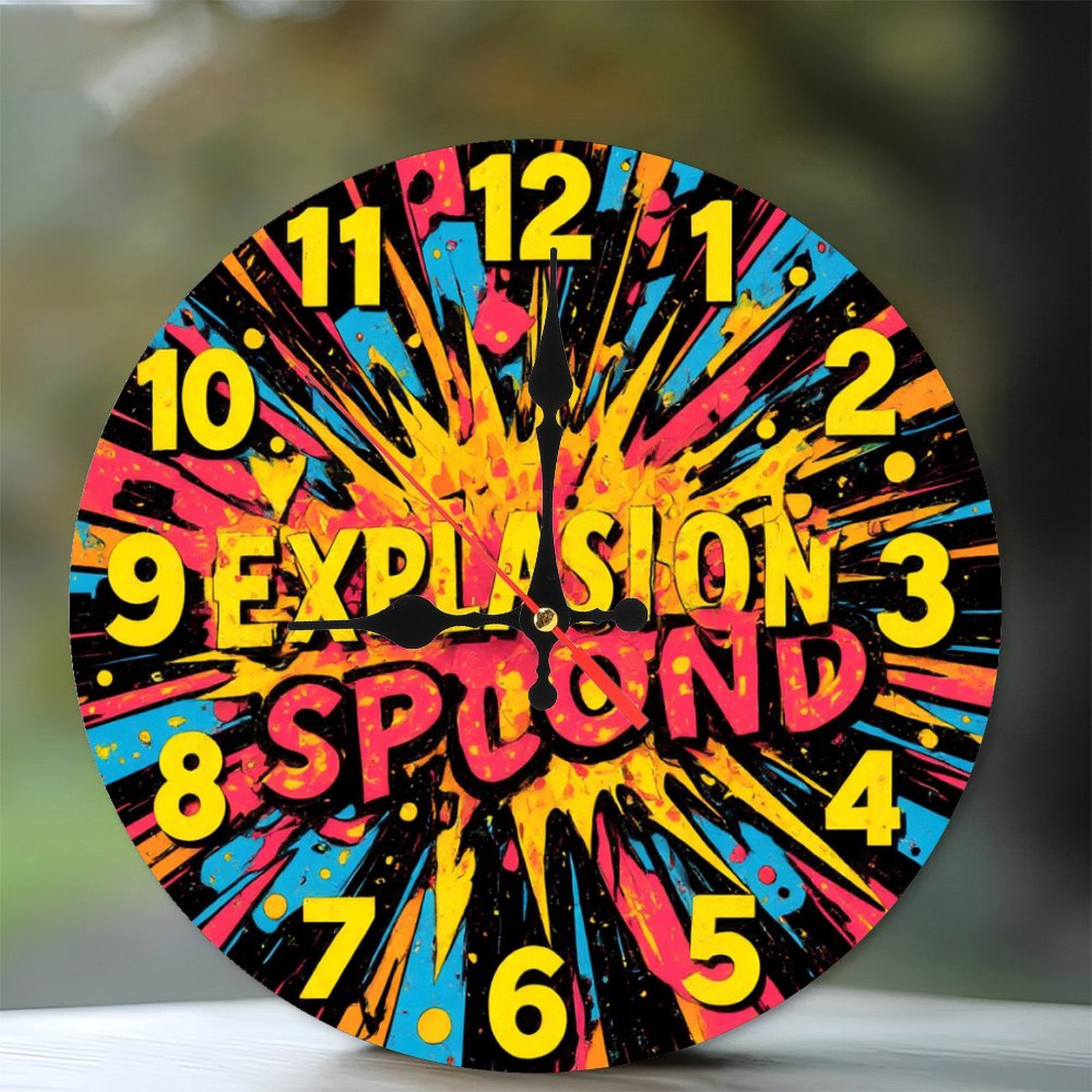 East Urban Home 10'' Round MDF Wall Clock with Silent Quartz Movement ...