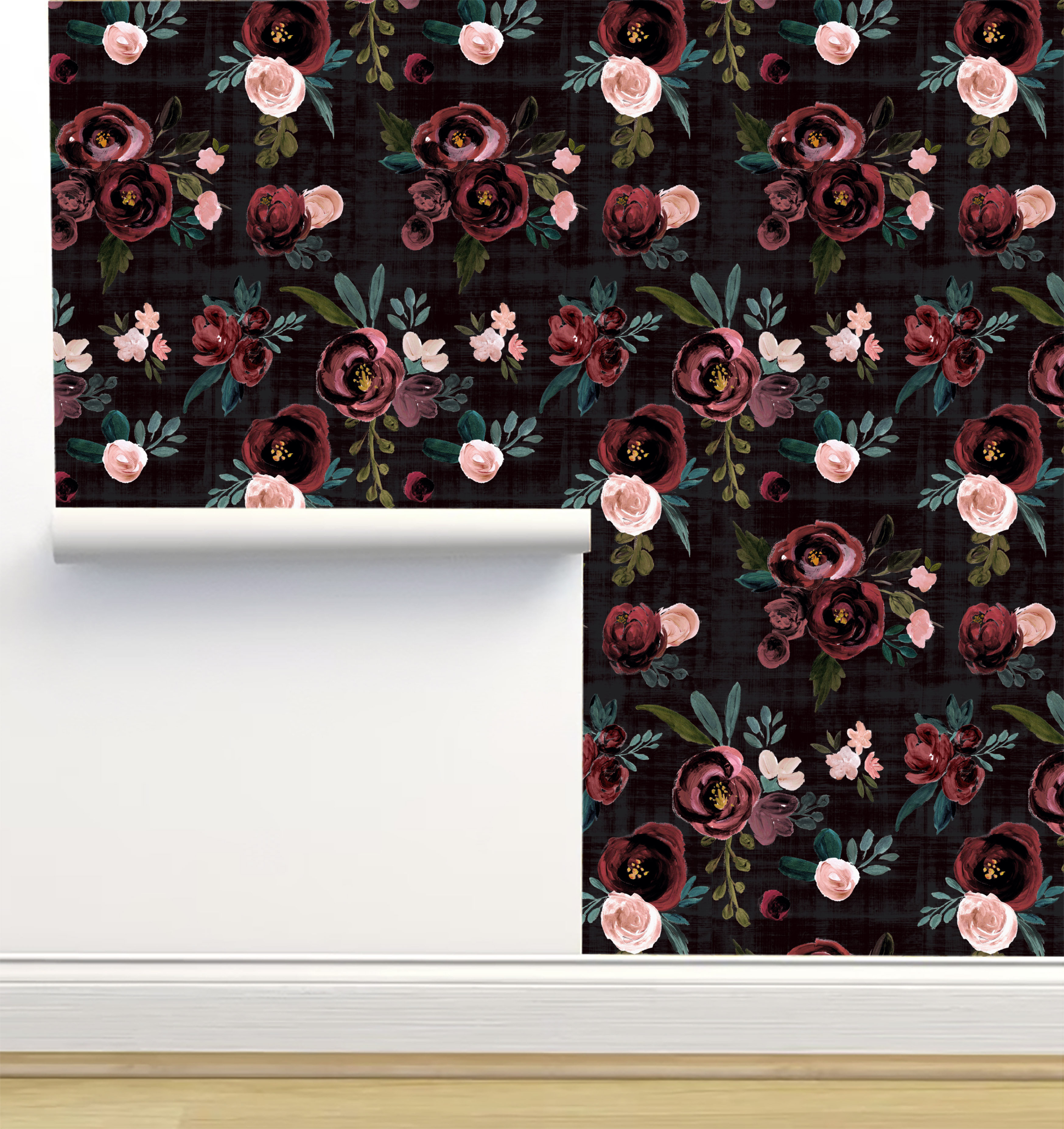 Limitless Walls Crystal W Design 12' L x 2' W Peel and Stick Wallpaper ...