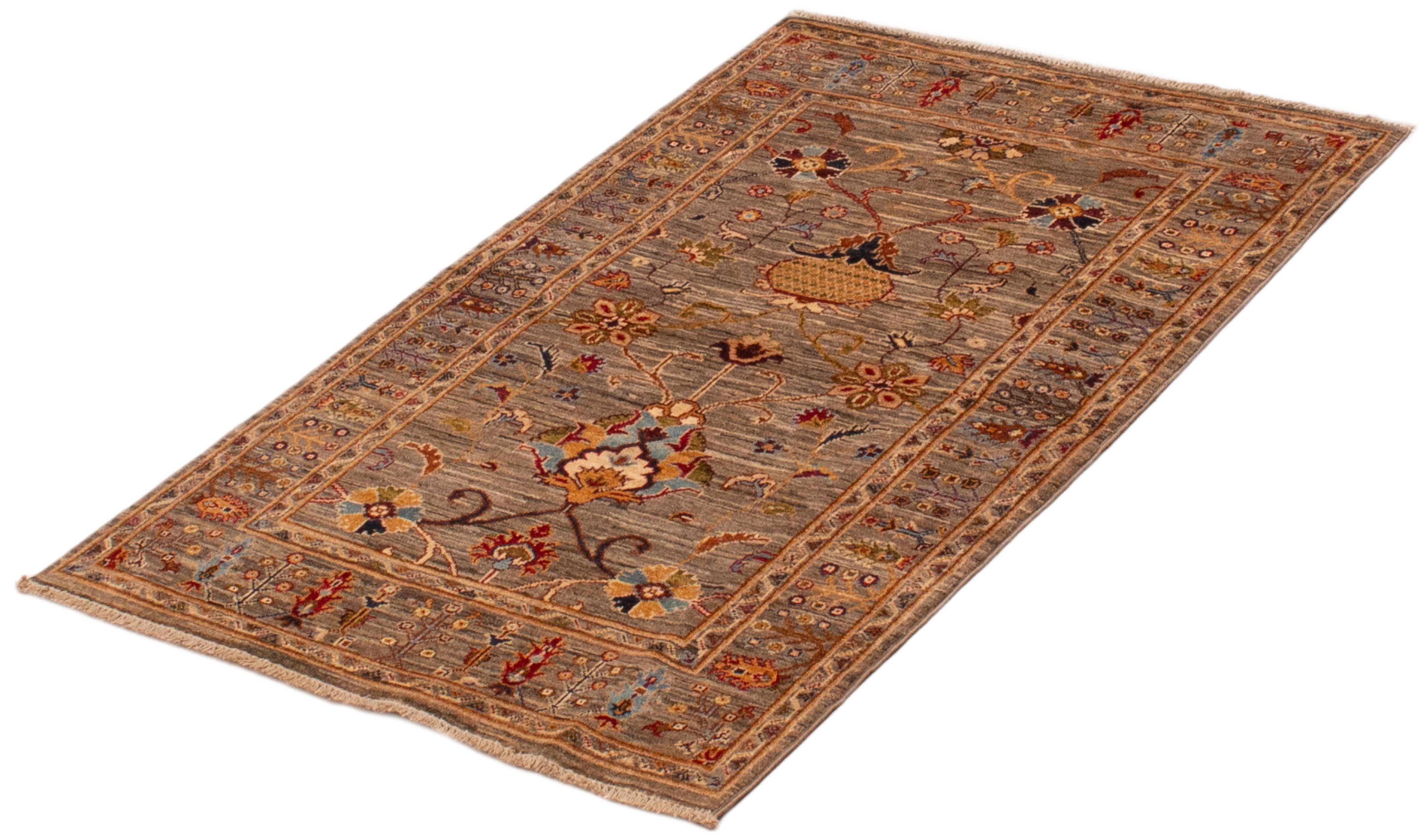 Isabelline Zalena One-of-a-Kind 3'3" X 4'8" New Age Wool Area Rug Brown ...