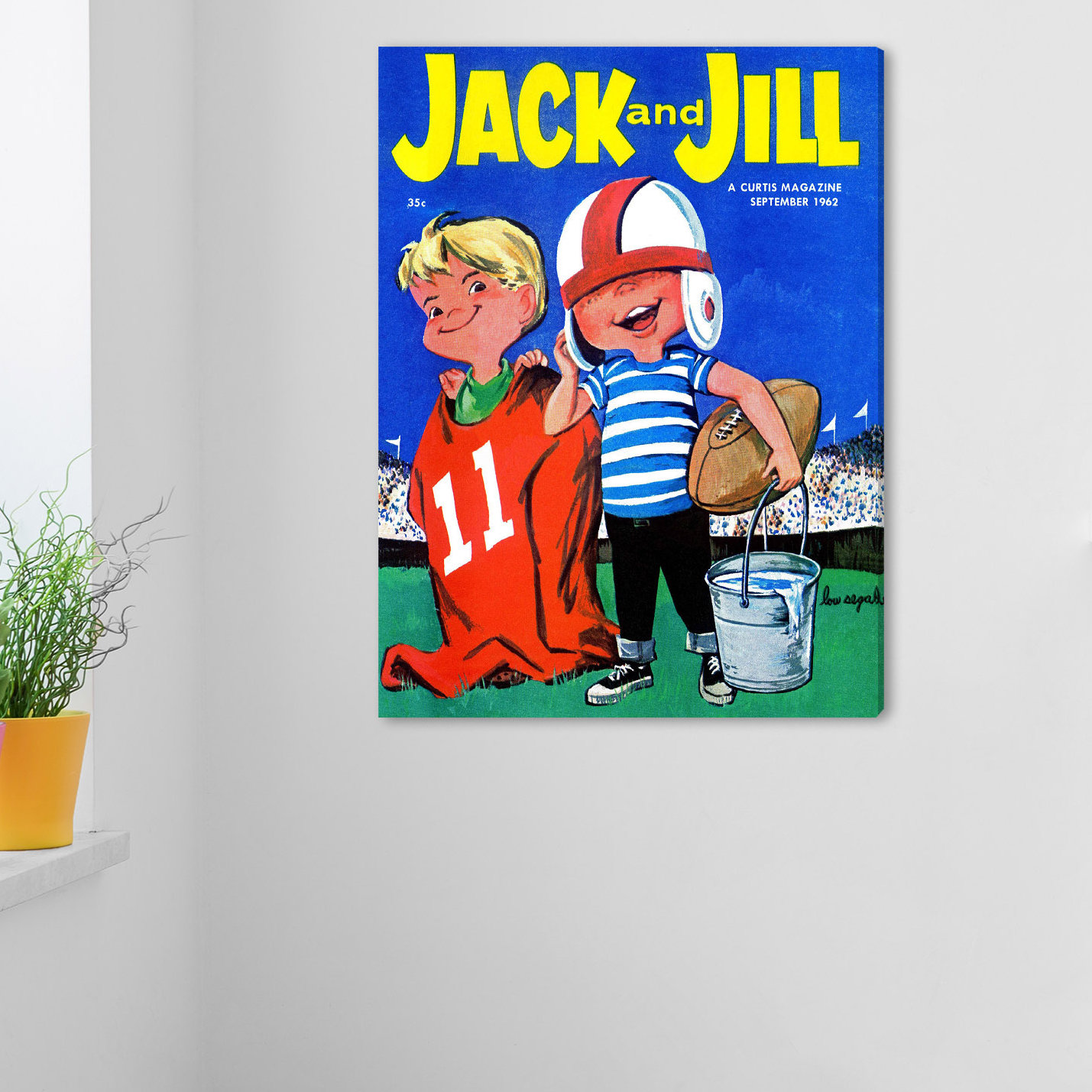 Zoomie Kids 'Rugby Players' Print on Wrapped Canvas | Wayfair