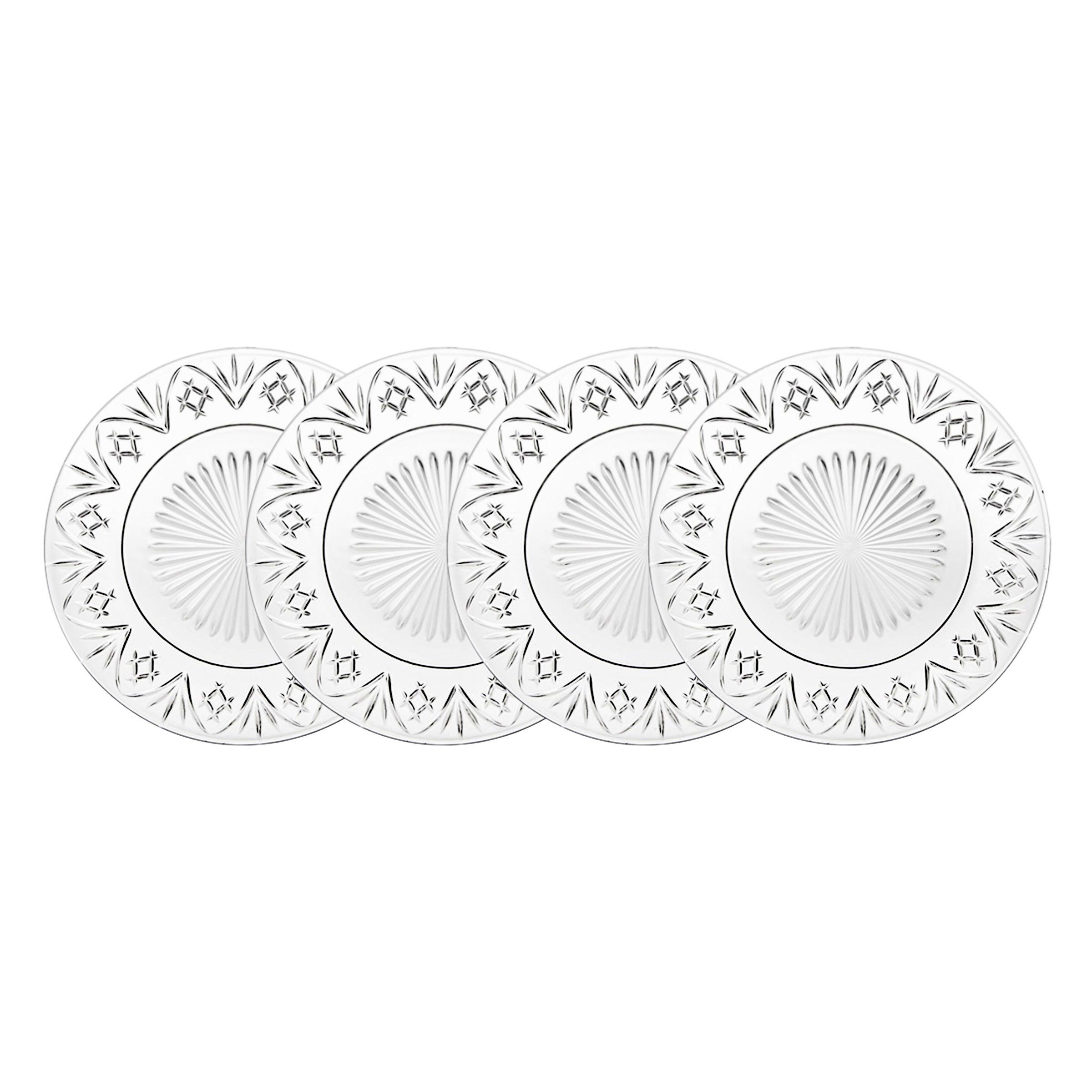 Godinger Silver Art Co Dublin Crystal 16 Piece Dinnerware Set, Service ...