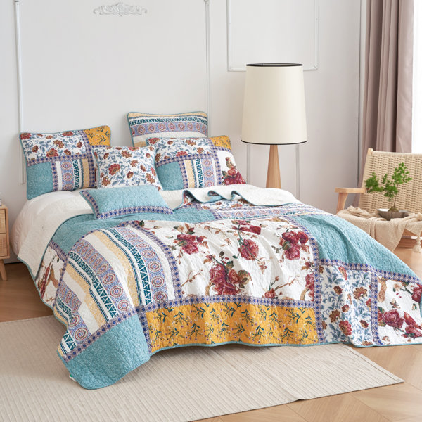 Patchwork Twin Quilts, Coverlets, & Sets You'll Love | Wayfair
