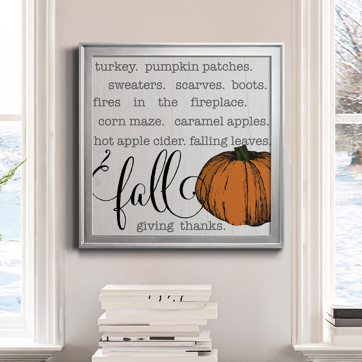 Trinx Fall Giving Thanks - Picture Frame Textual Art Print on Canvas ...