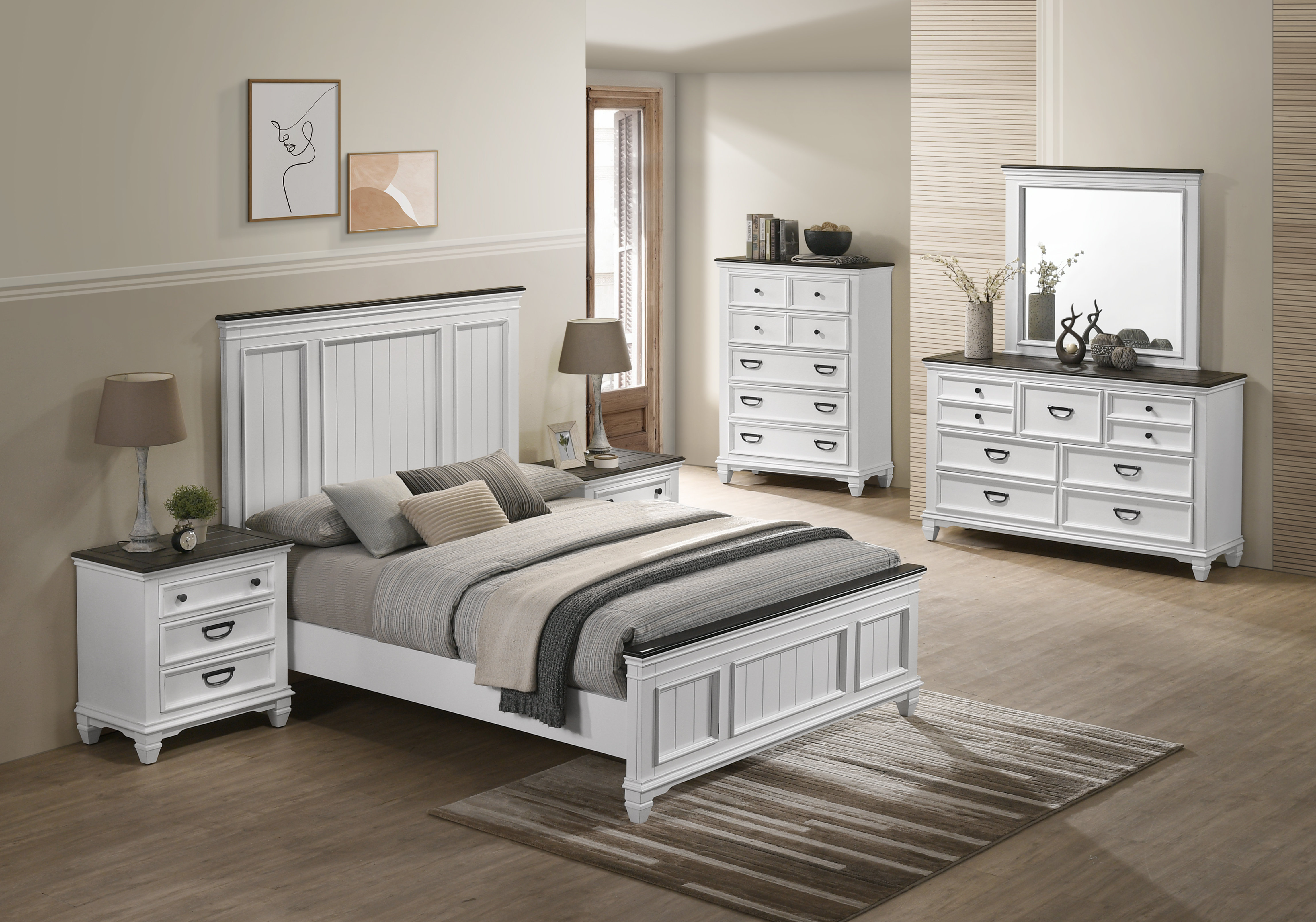 Laurel Foundry Modern Farmhouse Withyditch Wood Distressed Bedroom Set ...