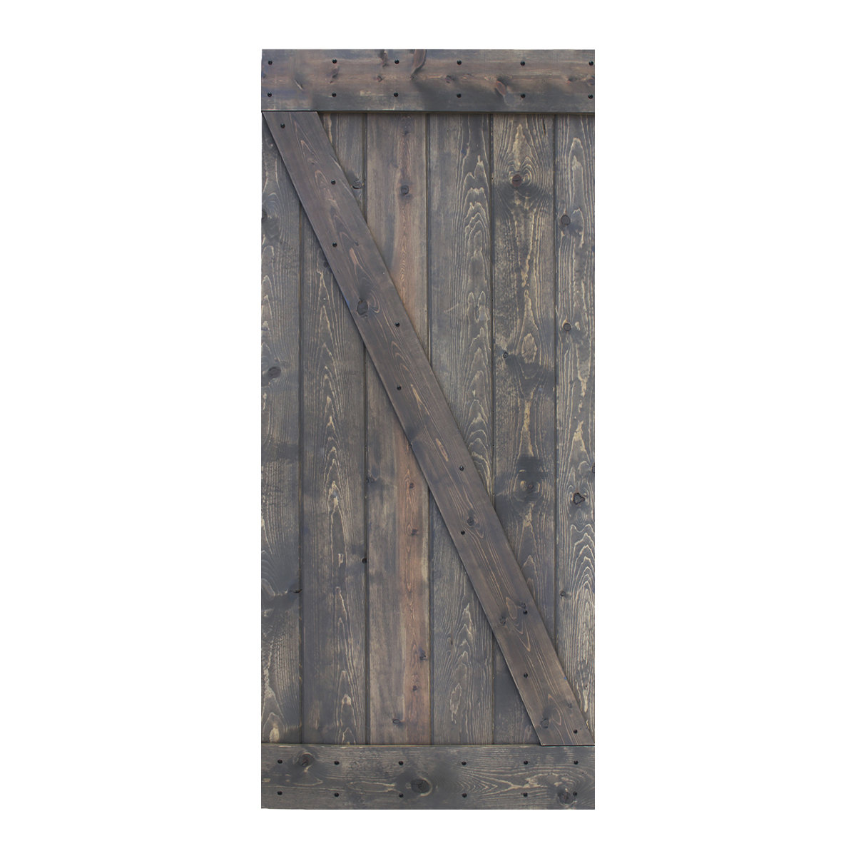 IsLife Paneled Wood Knotty Barn Door Without Installation Hardware Kit ...