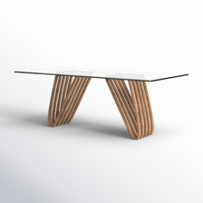 AllModern Downham Solid Wood Upholstered Dining Chair & Reviews | Wayfair