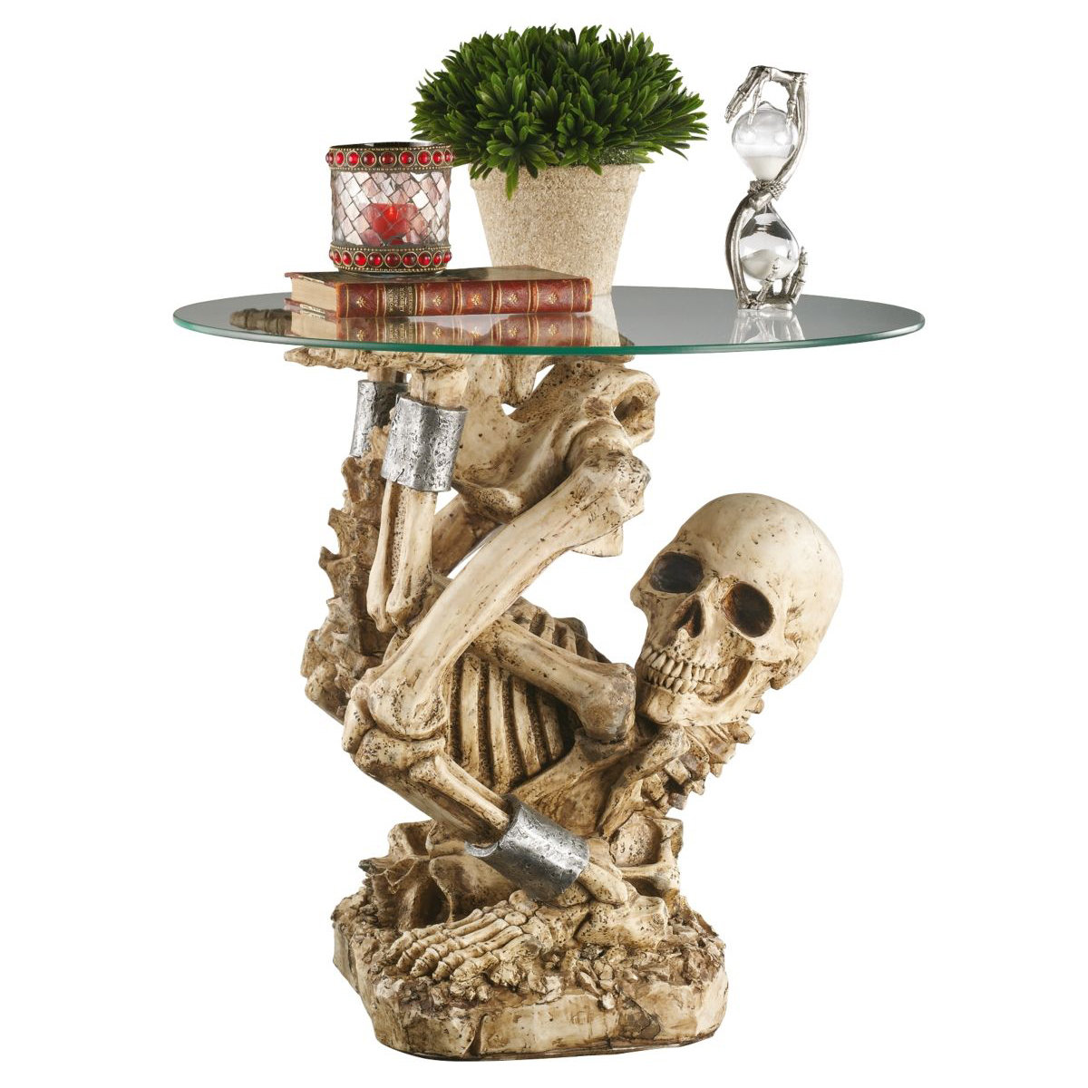 Design Toscano The Contortionist Skeleton End Table & Reviews | Wayfair