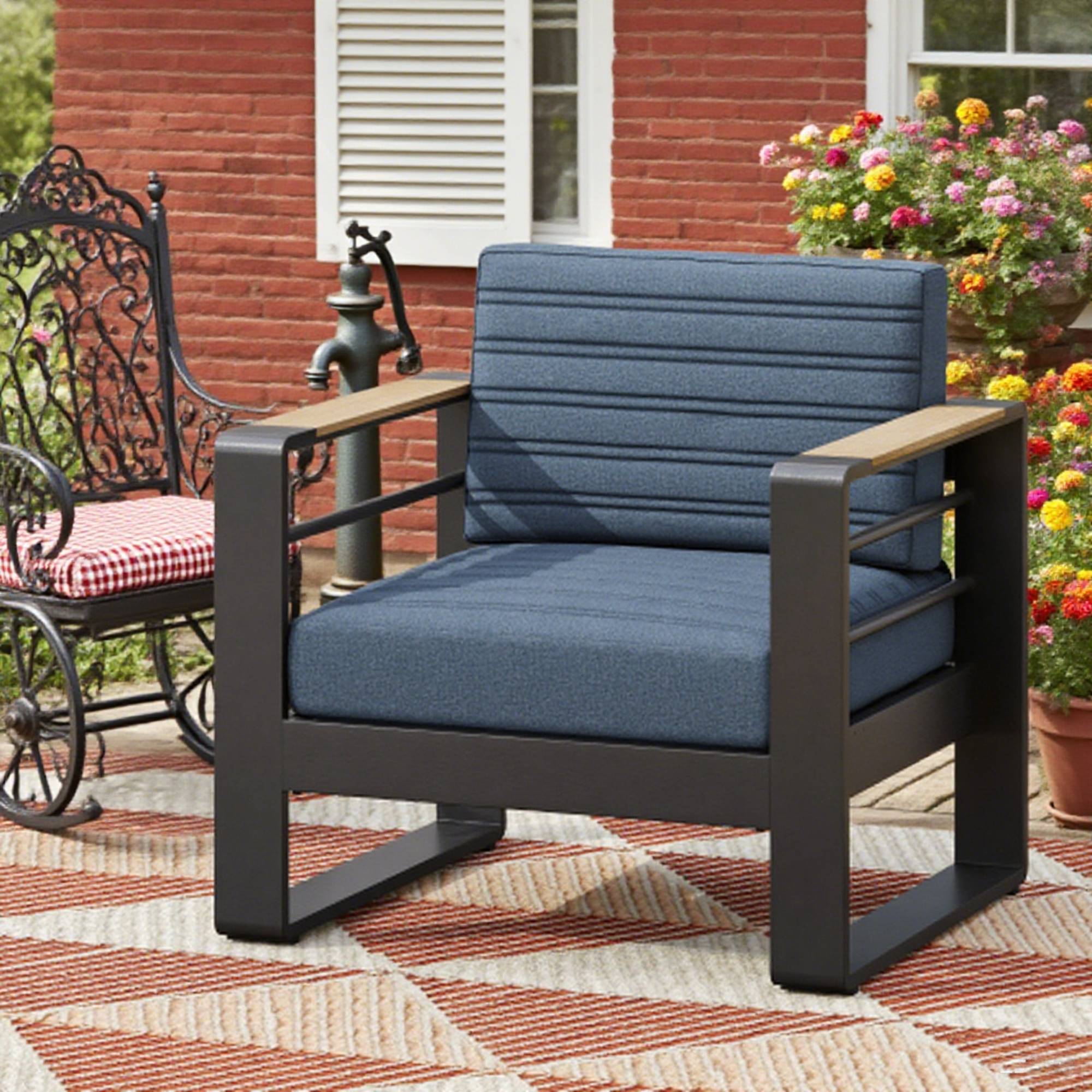 Latitude Run® Outdoor Club Chairs For Garden Porch - Comfortable Patio ...