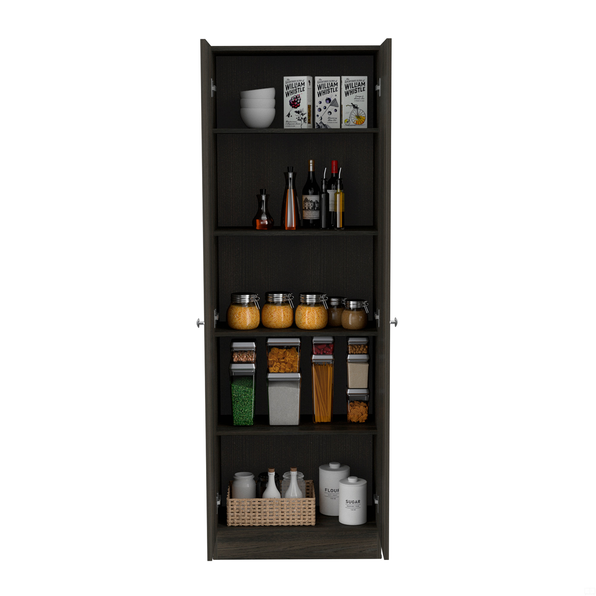 Astoria Grand Storage Cabinet Pipestone, Five Shelves | Wayfair