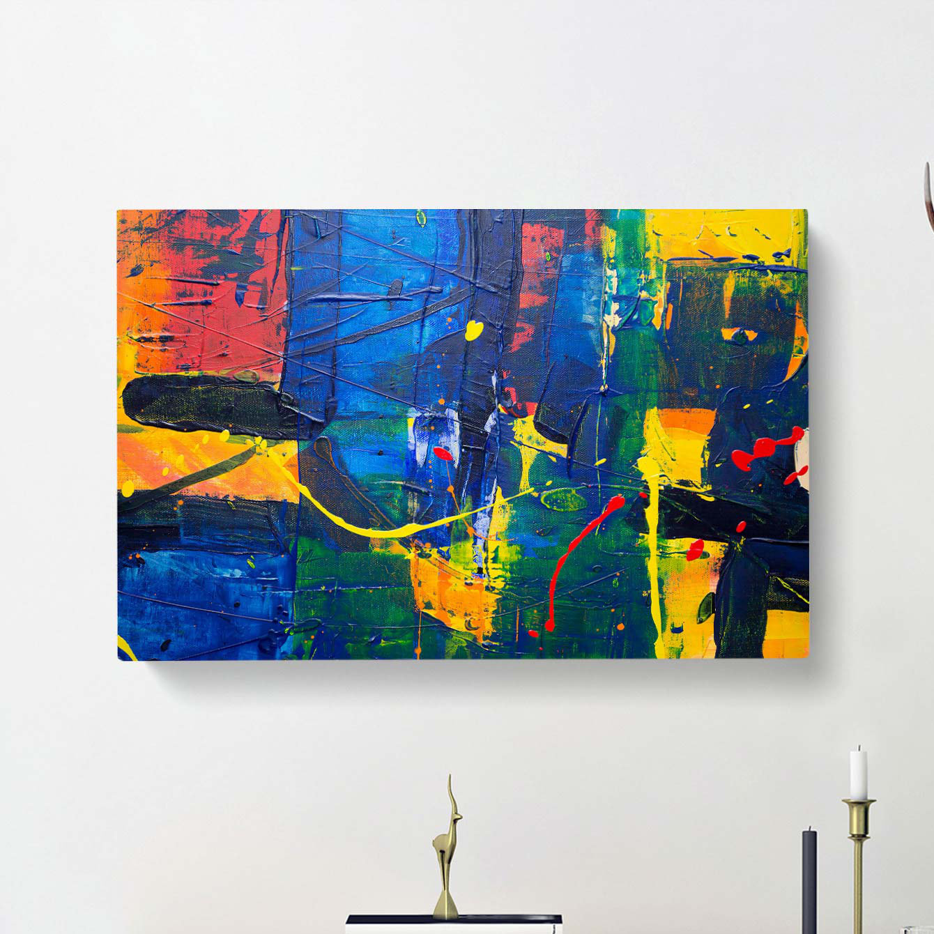 East Urban Home Abstract Art Painting Vol.390 by S.Johnson - Wrapped ...