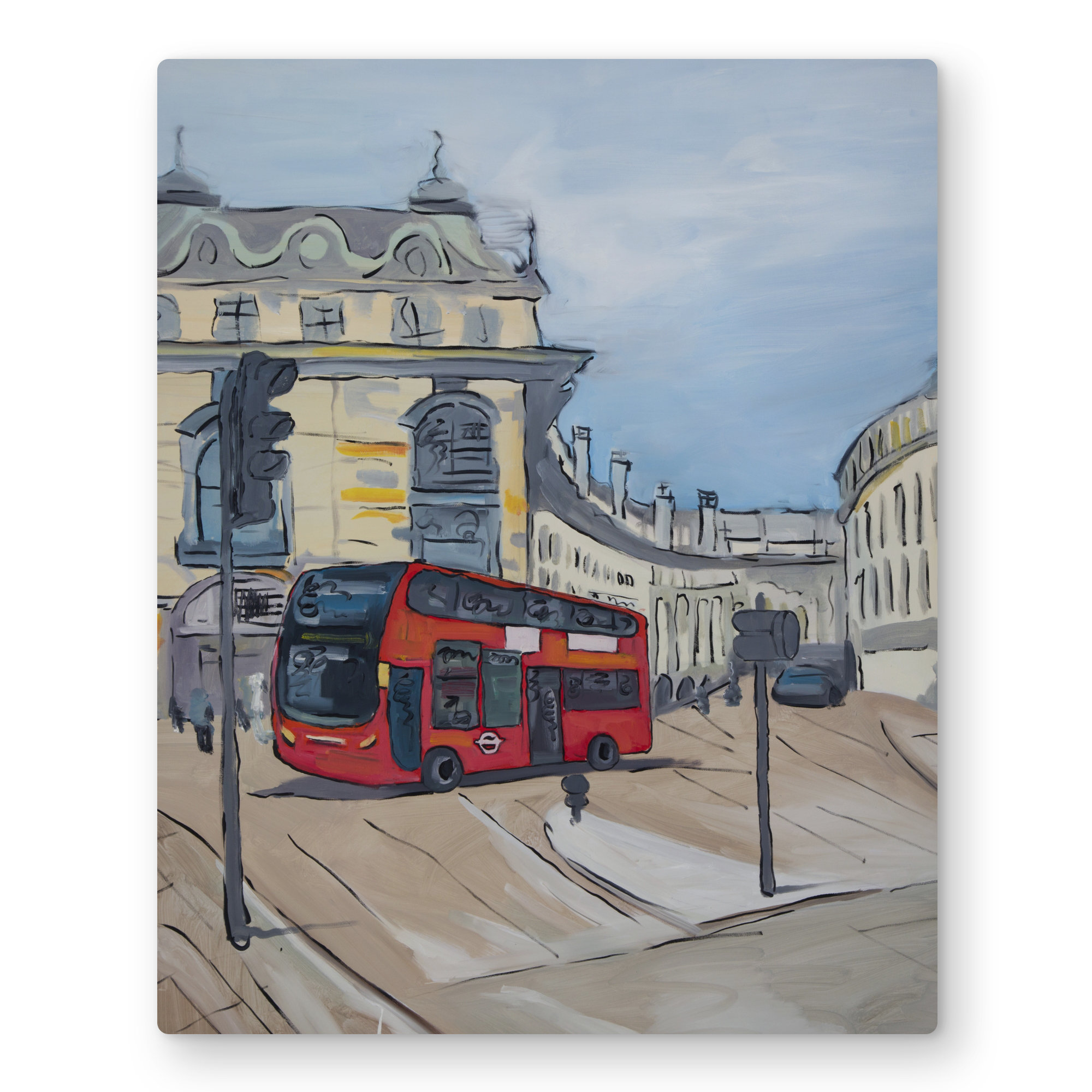 Begin Edition International Inc. Piccadilly Circus London Red Car Metal ...